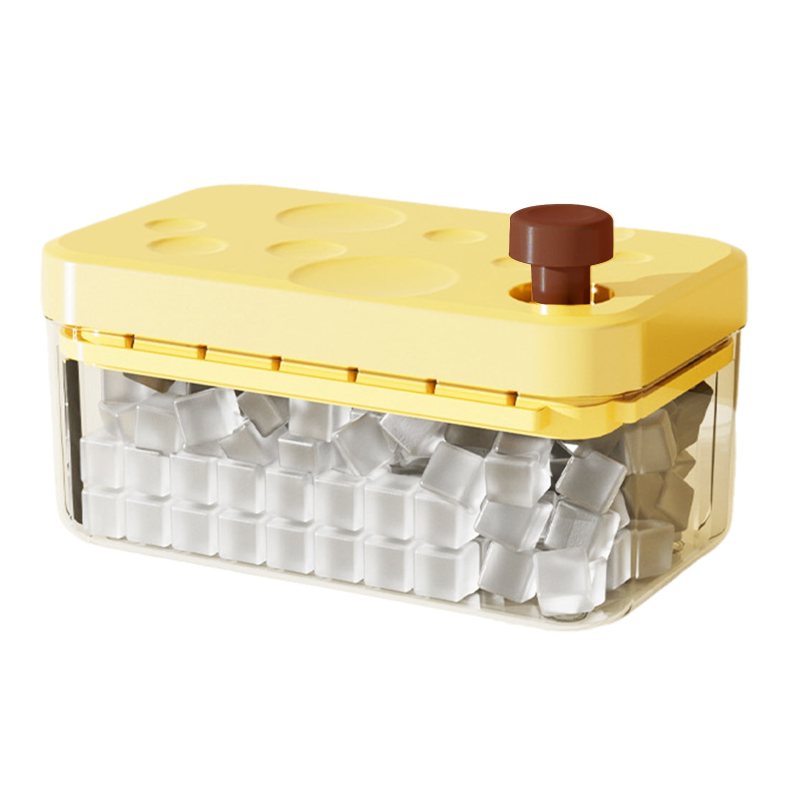 Shoreew Ice Cube Tray with Lid And Bin Large Capacity Ice Cube Mold for ...