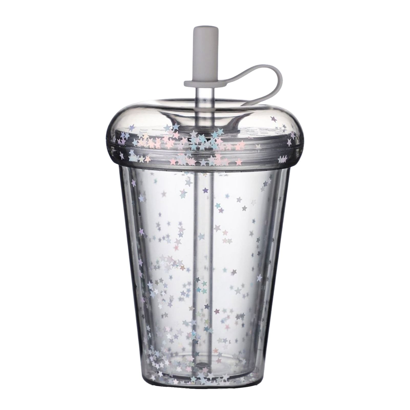 Shoreew Leak-proof Iced Coffee Cup Reusable Straight Pipette Cup with ...