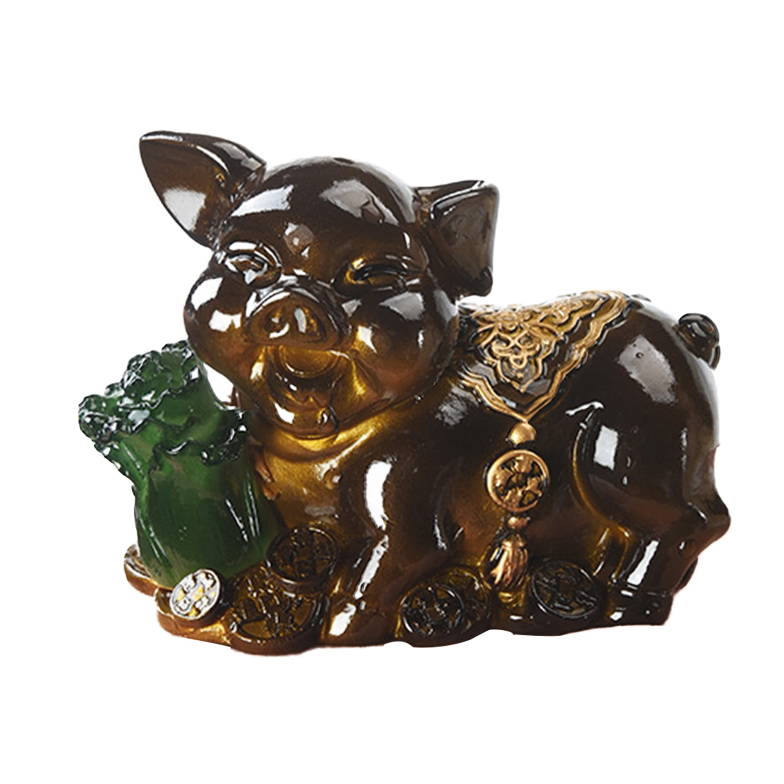 Shoreew Lucky Pig Tea Pet Resin Color Changing Statue for Tea Ceremony ...