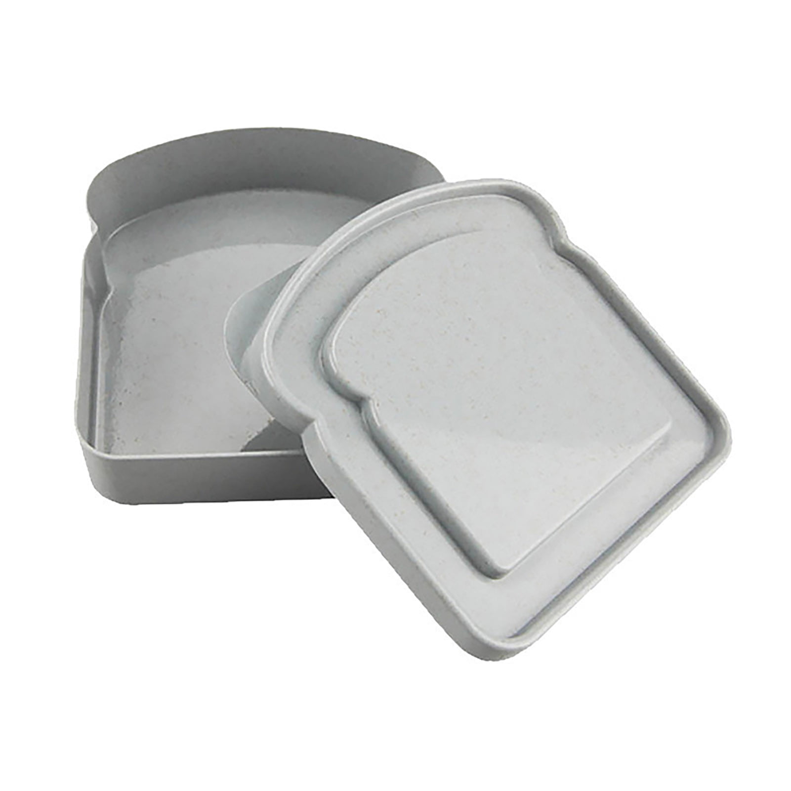 Shoreew Lunch Box Toast Shape Sandwich Container Plastic Bread Box with ...