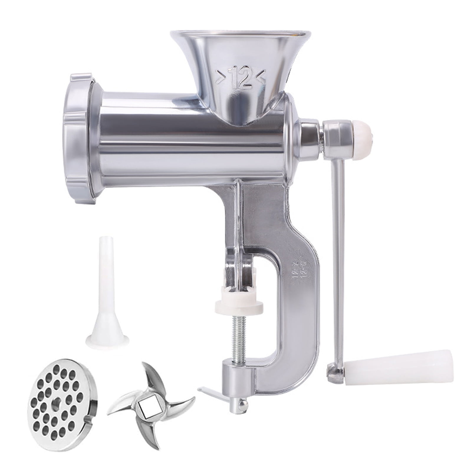 Shoreew Meat Grinder Stainless Steel Blade Manual Mincer 3-in-1 Sausage ...