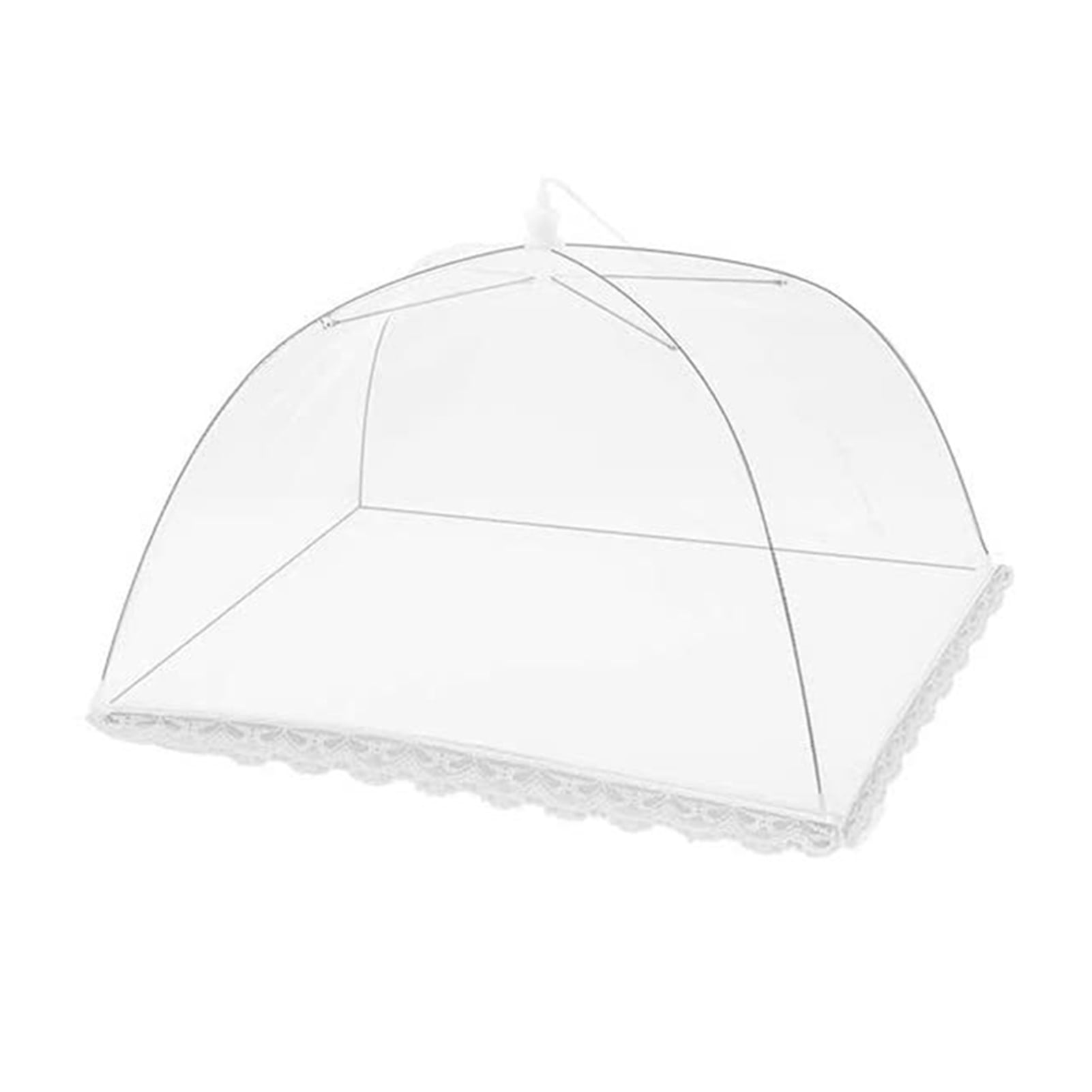 Shoreew Mesh Food Covers Large White Nylon Pop-Up Tent Umbrella ...