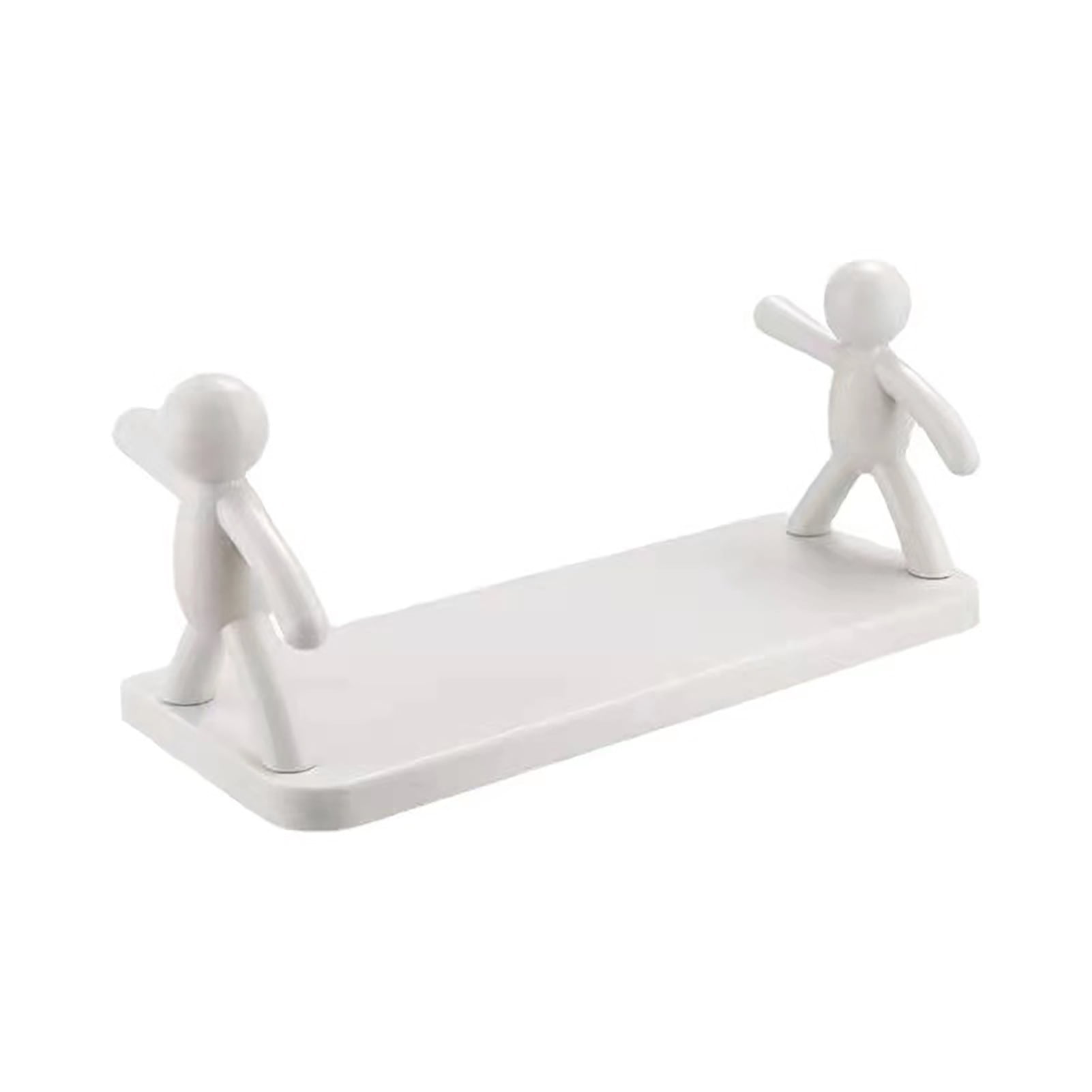 Shoreew Mini Figures Storage Rack Cartoon Wall-Mounted Organizer Punch ...