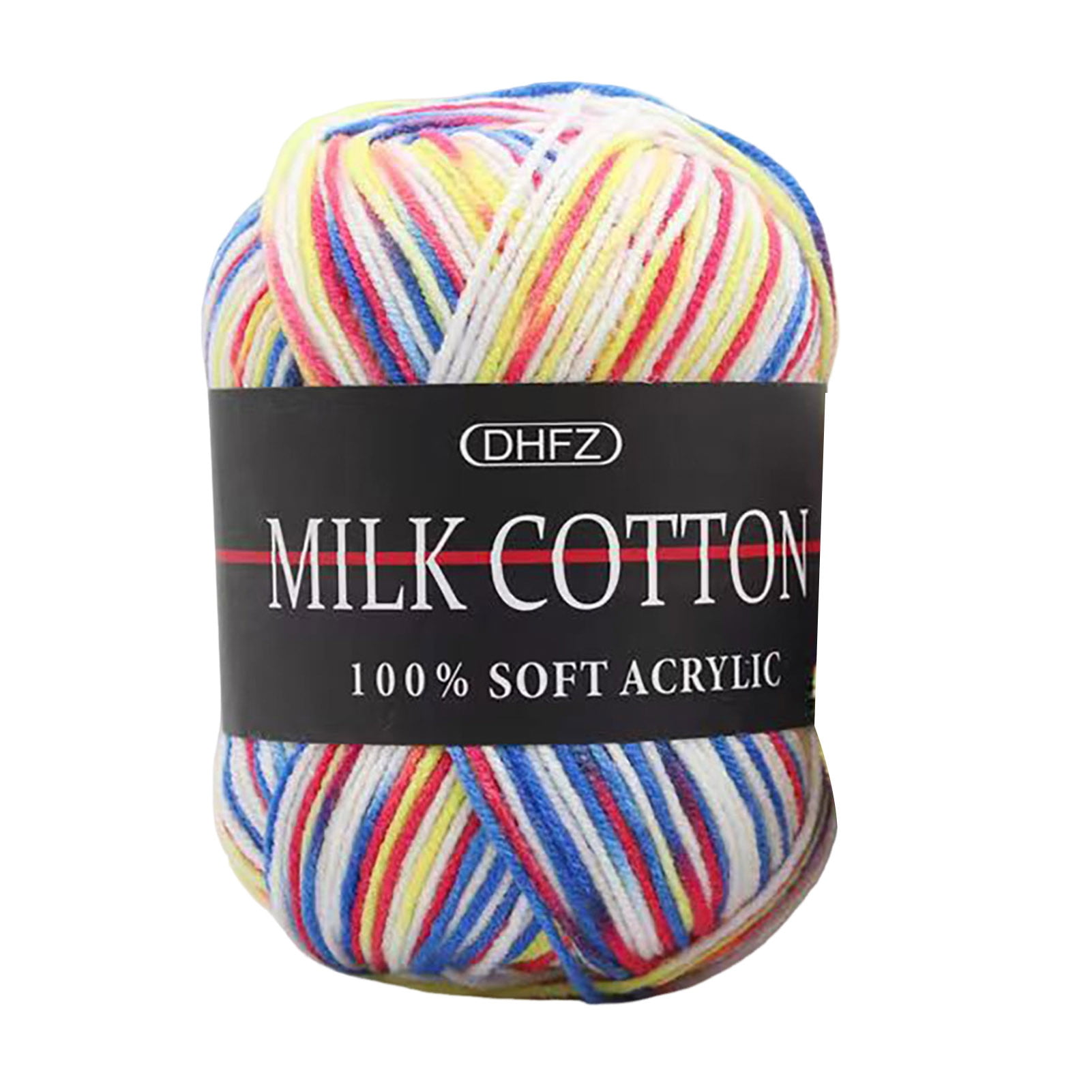 Shoreew Multi Color Yarn Skein 7.7 Yards Acrylic Fiber Yarn Colorful ...