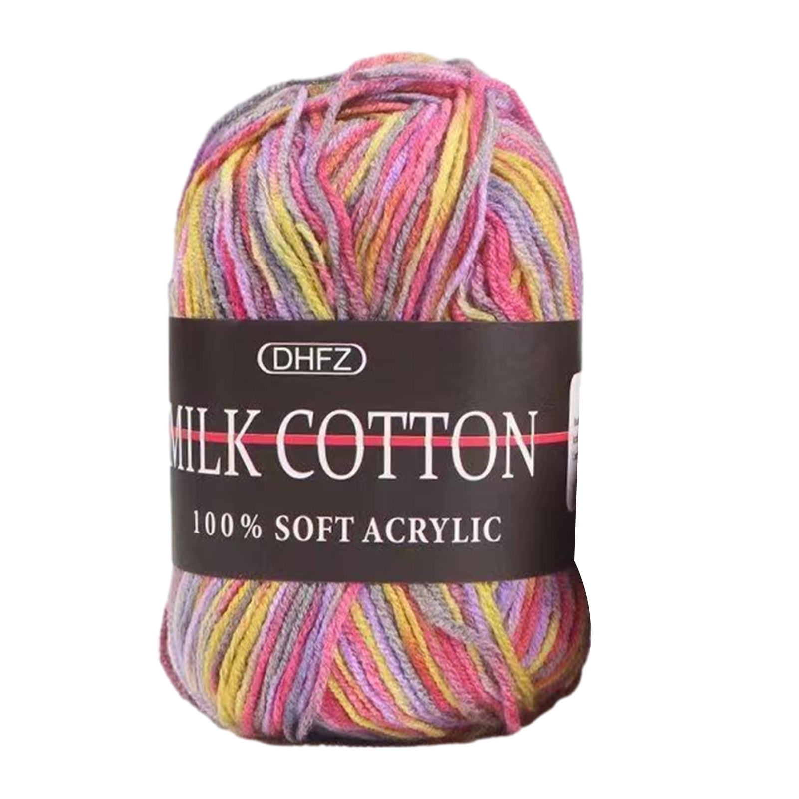 Shoreew Multi Color Yarn Skein 7.7 Yards Acrylic Fiber Yarn Colorful ...