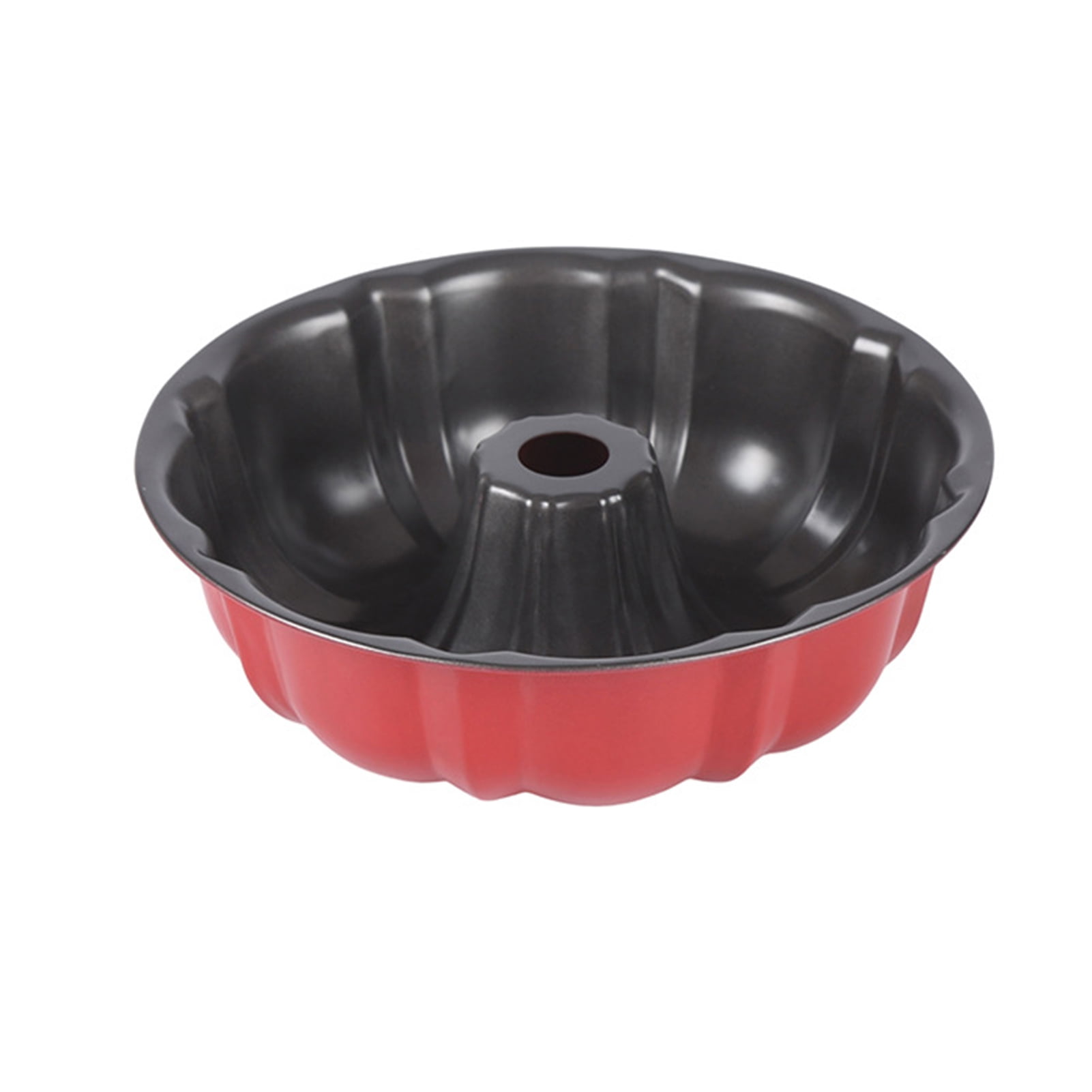Shoreew Non-Stick Cake Mold 9.5 Inch Round Carbon Steel Fluted Tube Pan ...