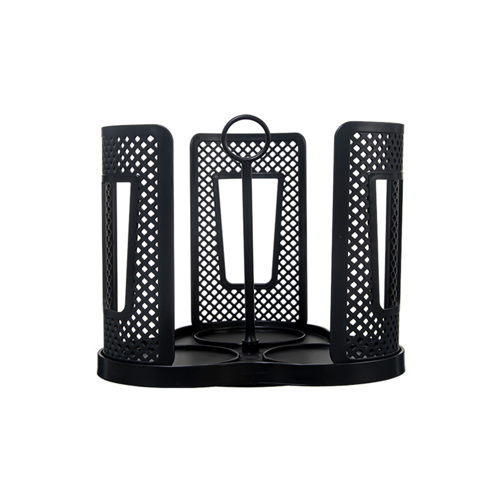 Shoreew Paper Cup Holder Rotating Tray Cup Storage Dispenser with 3 ...