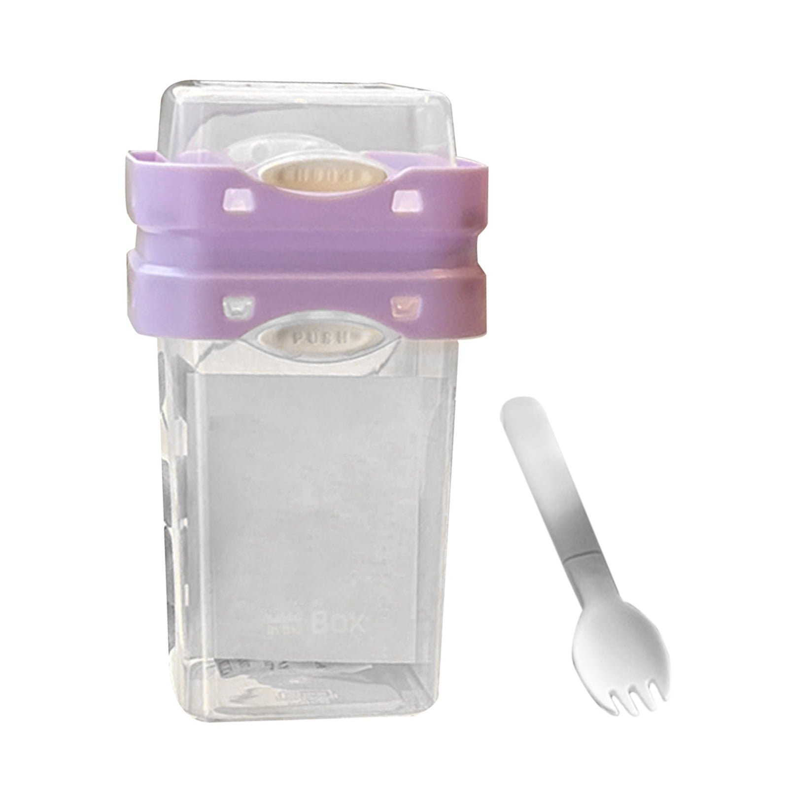 Shoreew Portable Yogurt Cup with Spoon Reusable Snack Container ...