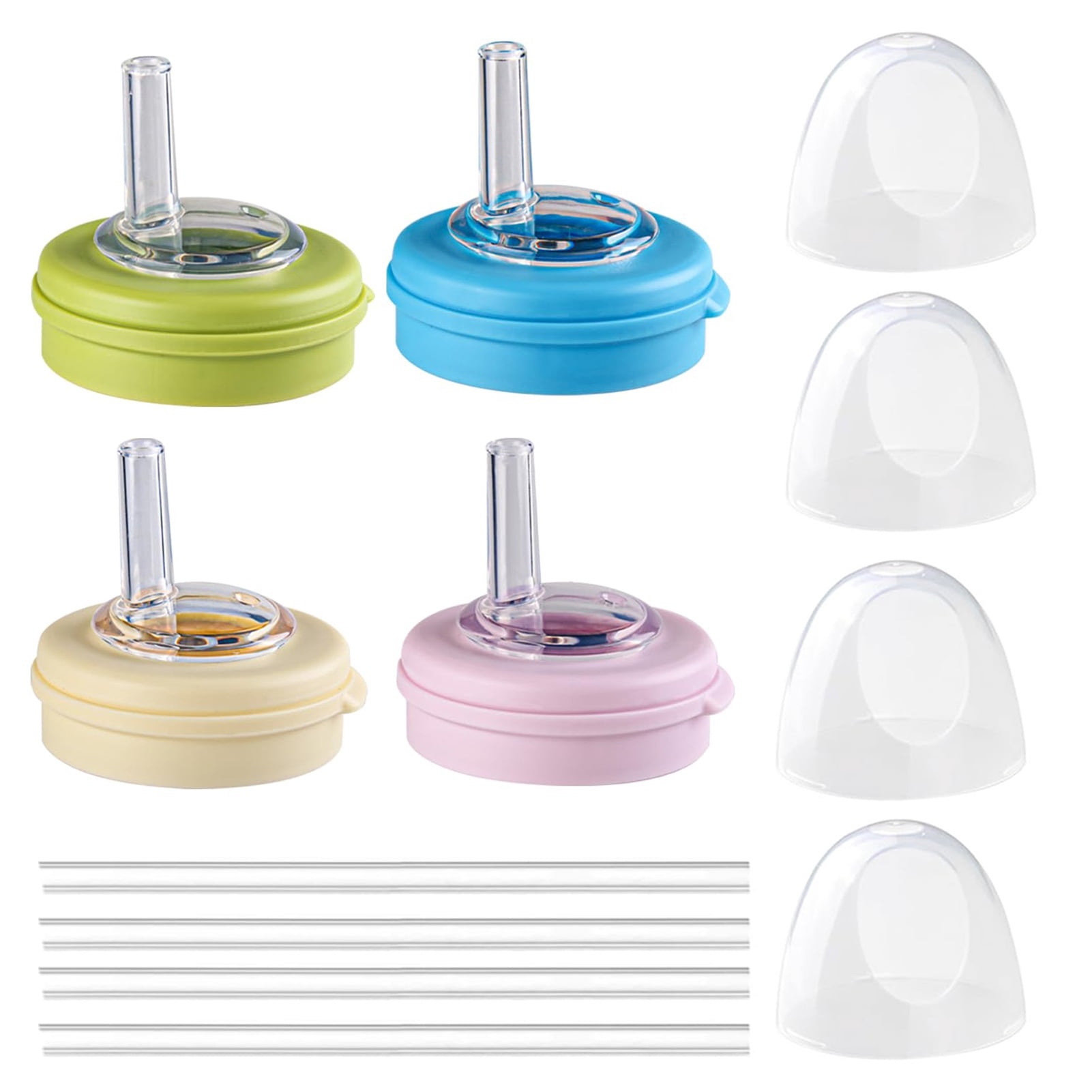 Shoreew Reusable Soda Can Lid with Straw BPA-Free Silicone Cover for ...