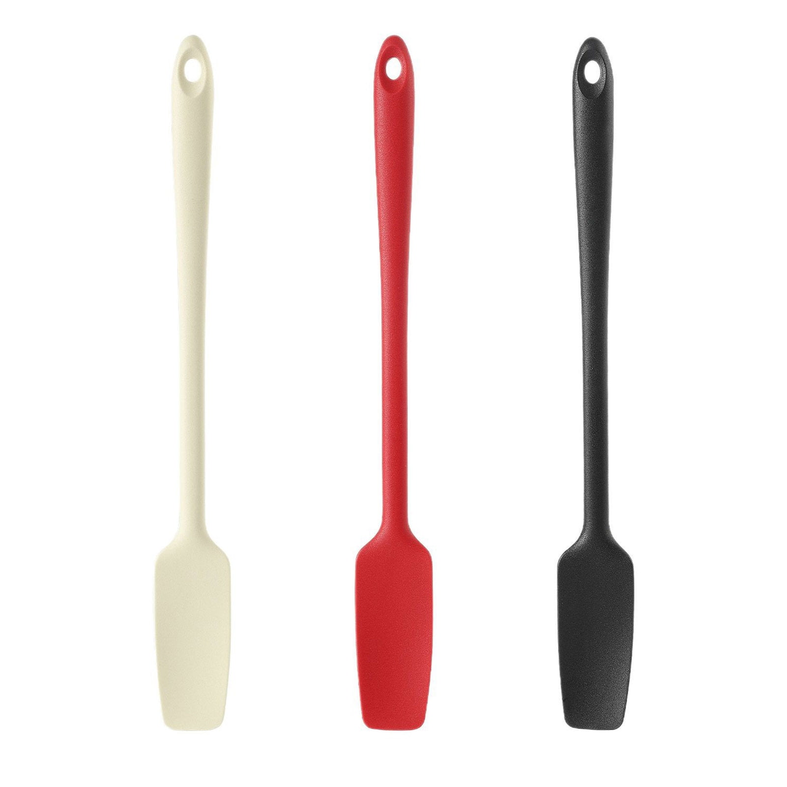 Shoreew Silicone Jar Spatula for Scraping Spreading Long Handle Rubber ...