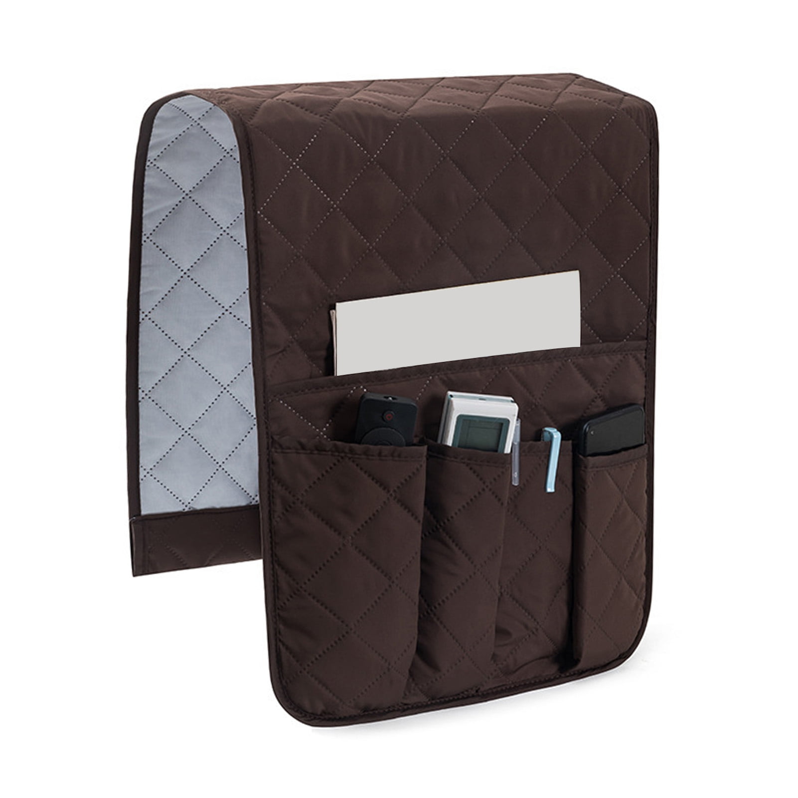Shoreew Sofa Armrest Organizer Remote Control Holder with Pockets ...