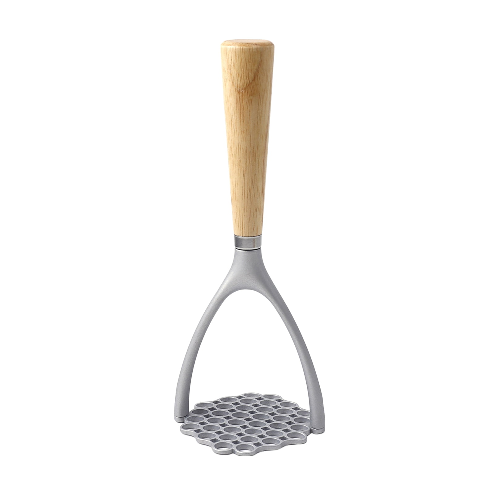 Shoreew Stainless Steel Potato Press Masher with Wooden Handle ...