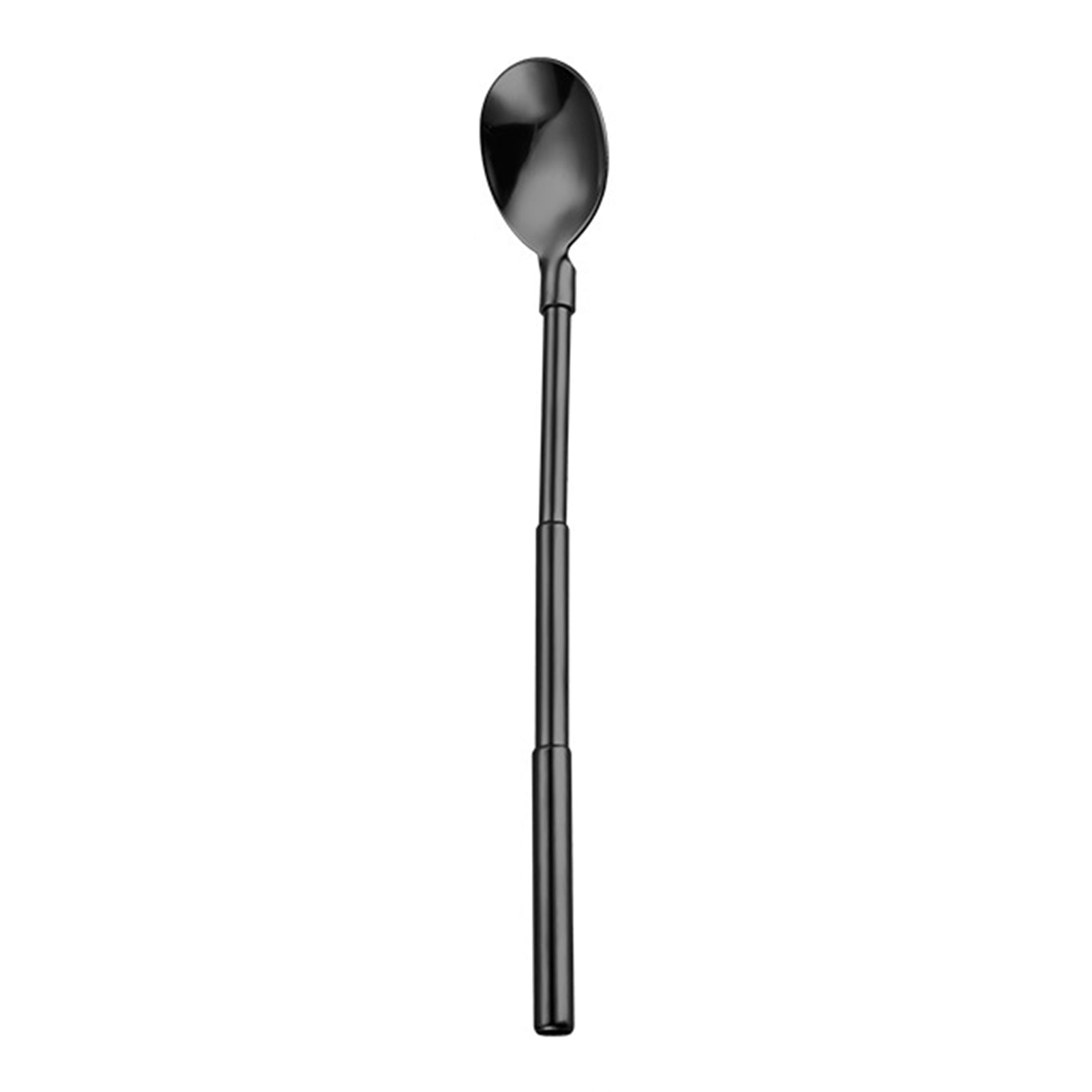 Shoreew Stainless Steel Straw Spoon Retractable Design Two-in-One ...