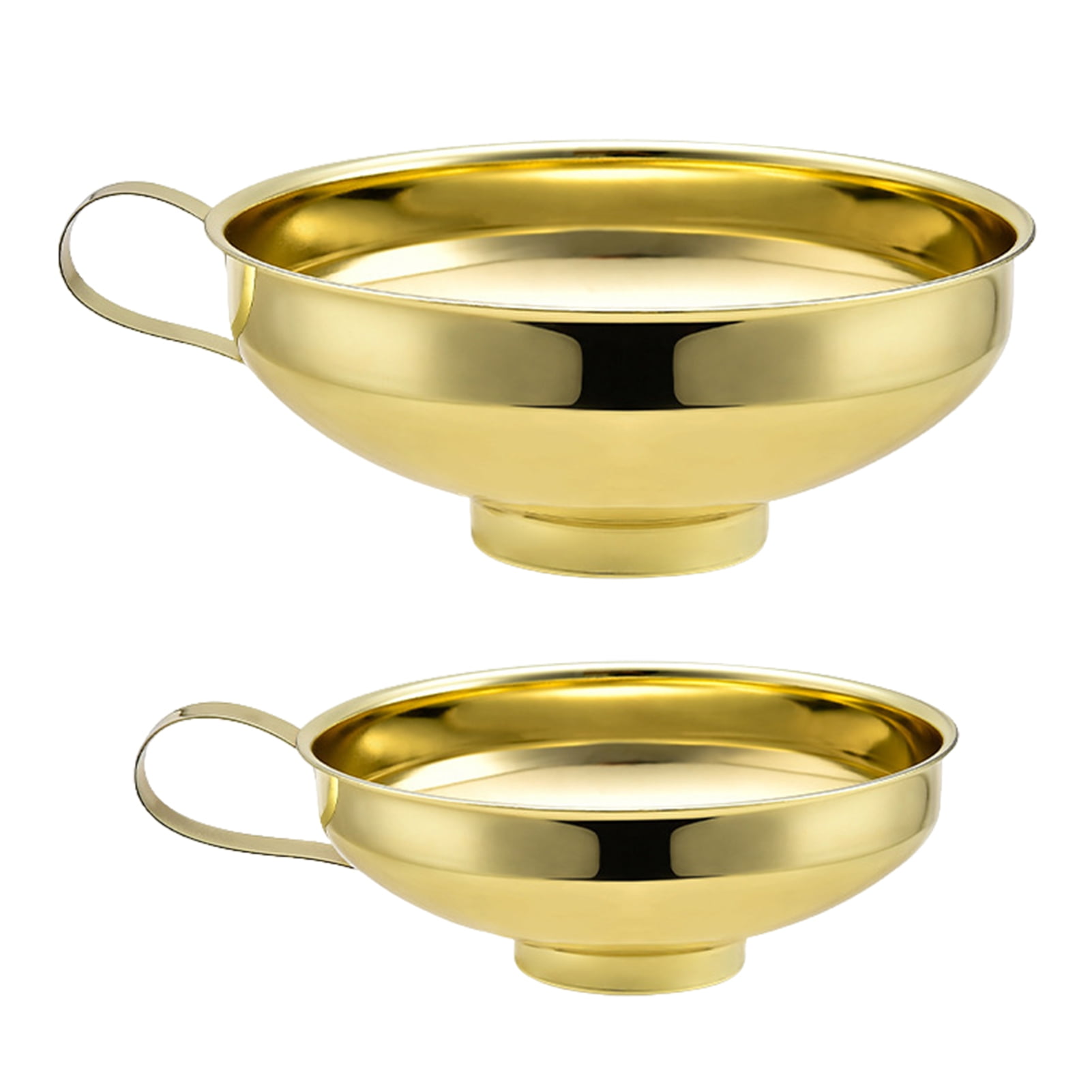 Shoreew Stainless Steel Wine Funnel for Kitchen Use Wide Mouth Canning ...
