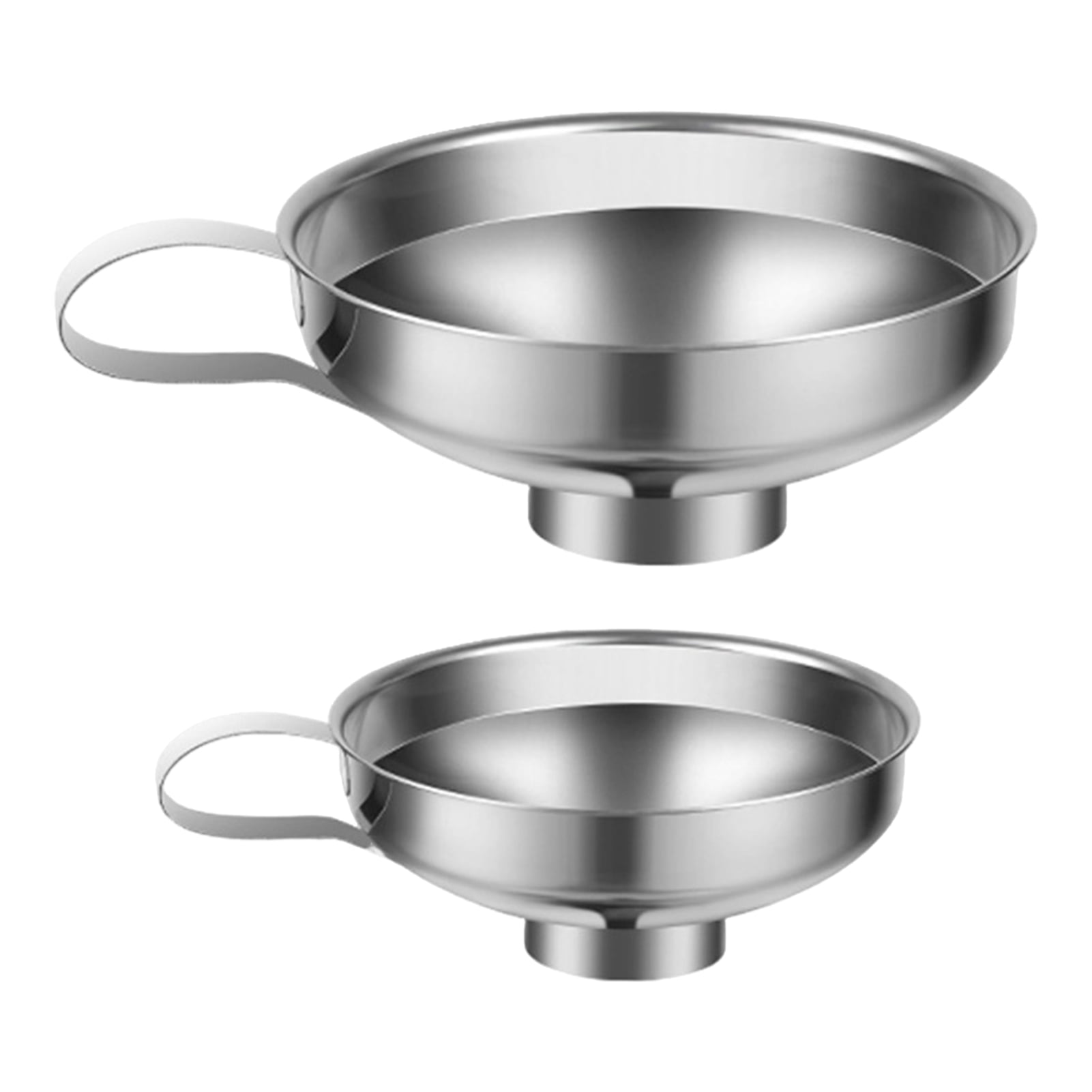 Shoreew Stainless Steel Wine Funnel for Kitchen Use Wide Mouth Canning ...