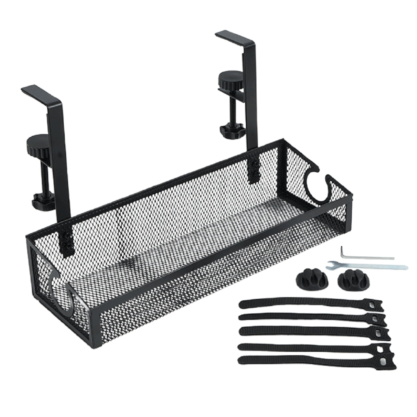 Shoreew Under-Desk Wire Organizer Storage Rack 6.8kg Load-capacity Anti ...