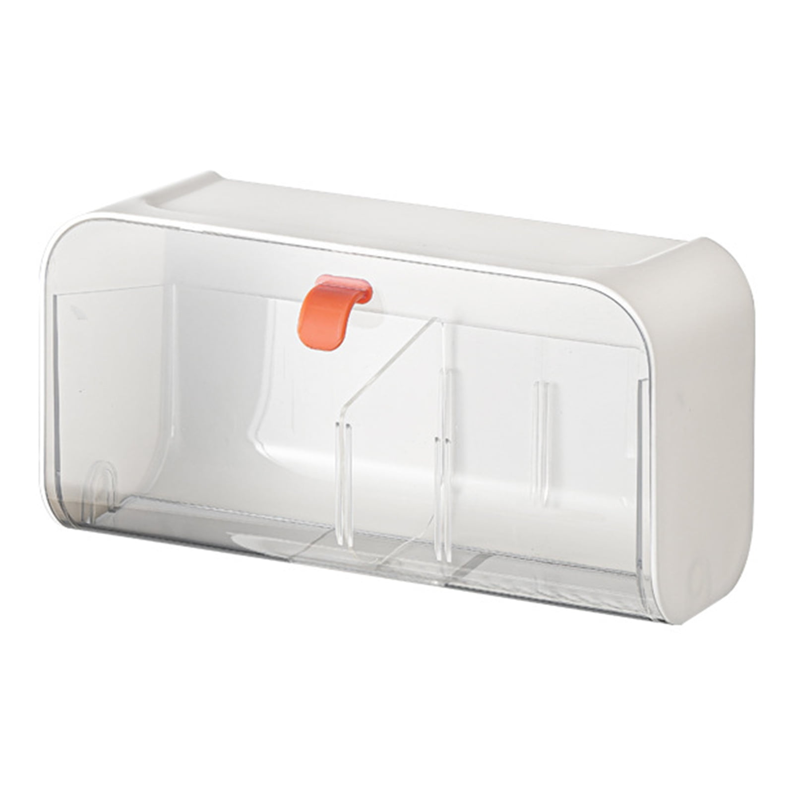 Shoreew Wall Mount Storage Box with Adjustable Dividers Flip-open ...