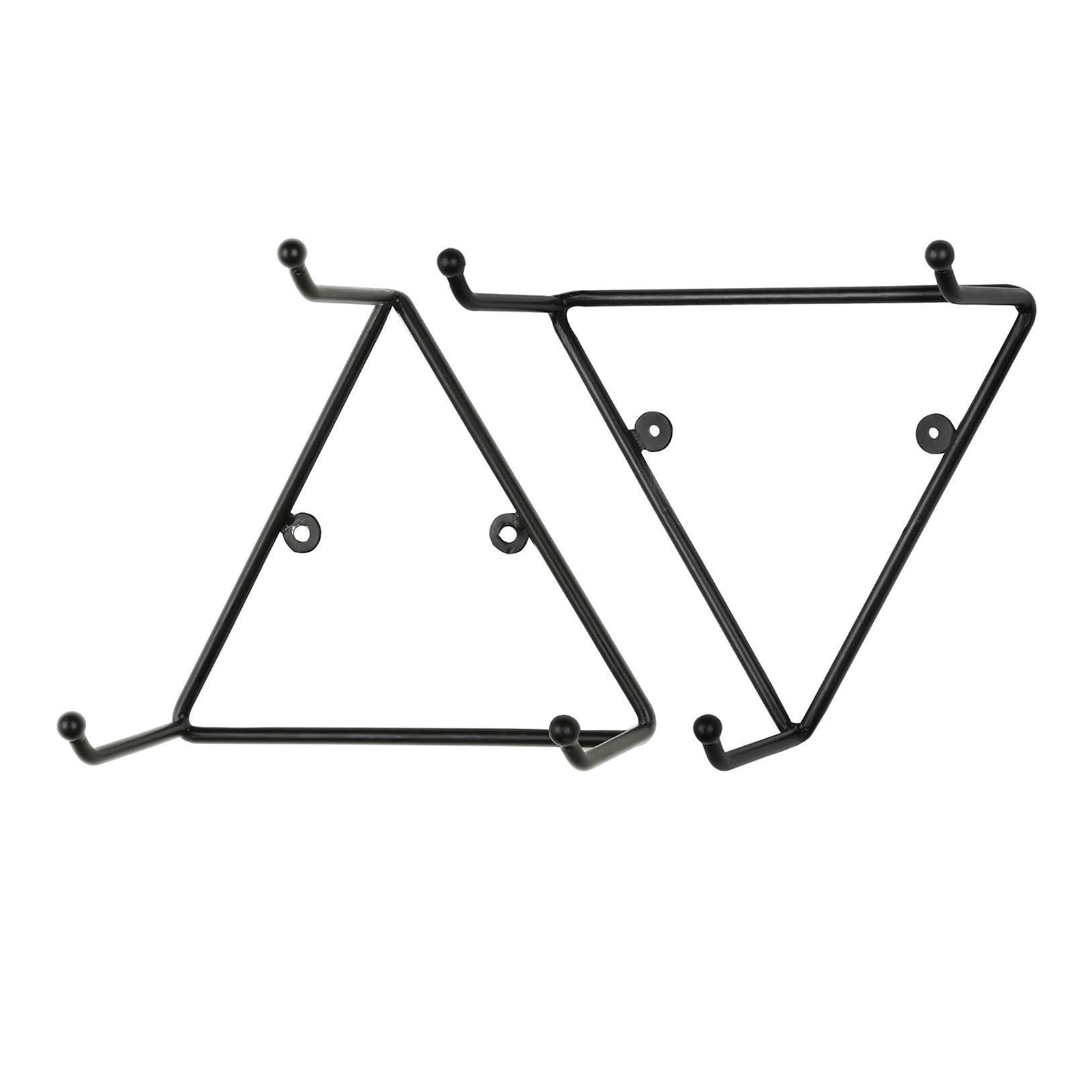 Shoreew Wall Mug Hanger Matte Black Metal Triangular Coffee Mug Holder ...
