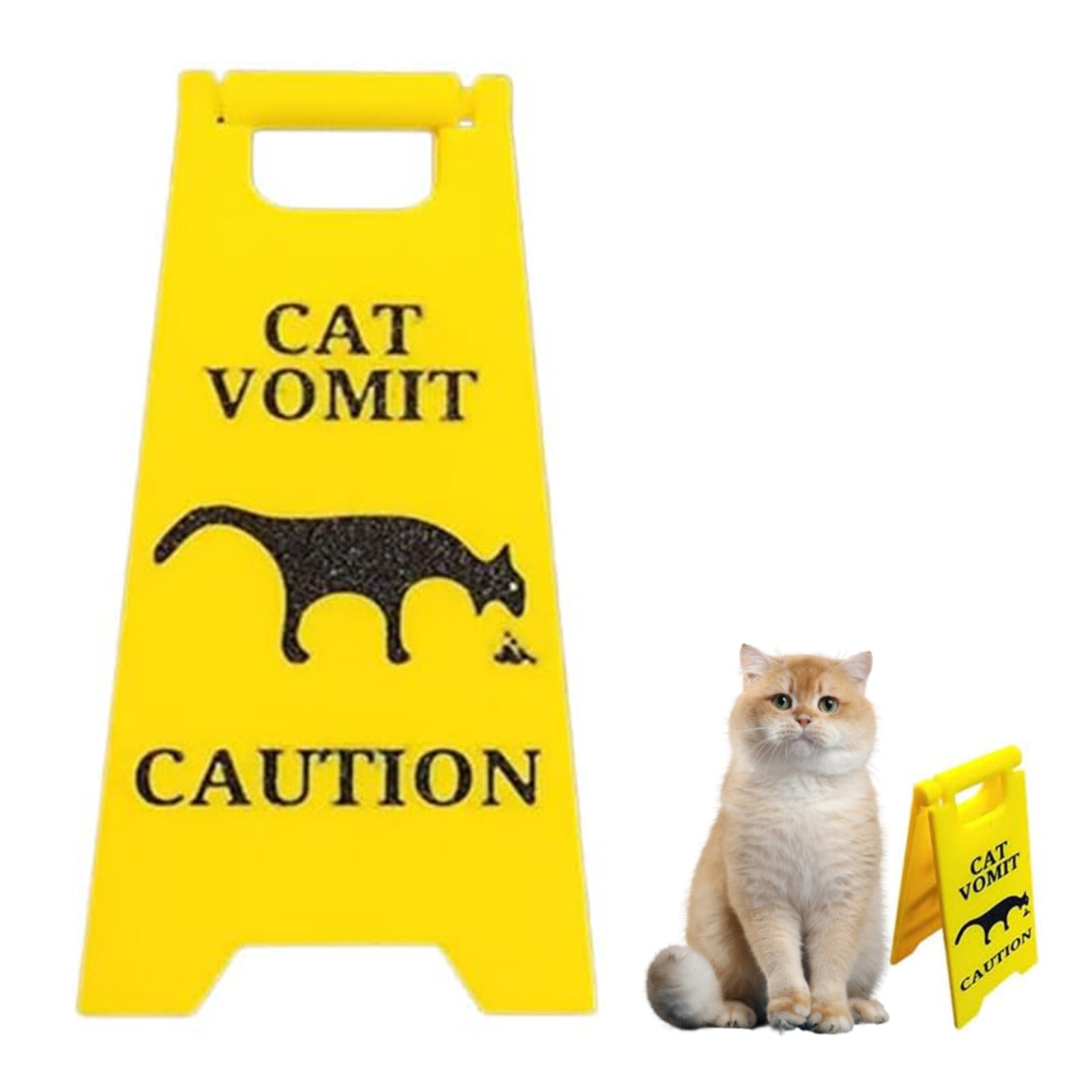 Shoreew Weatherproof Dog & Cat Vomit Caution Sign for Outdoor Garden ...