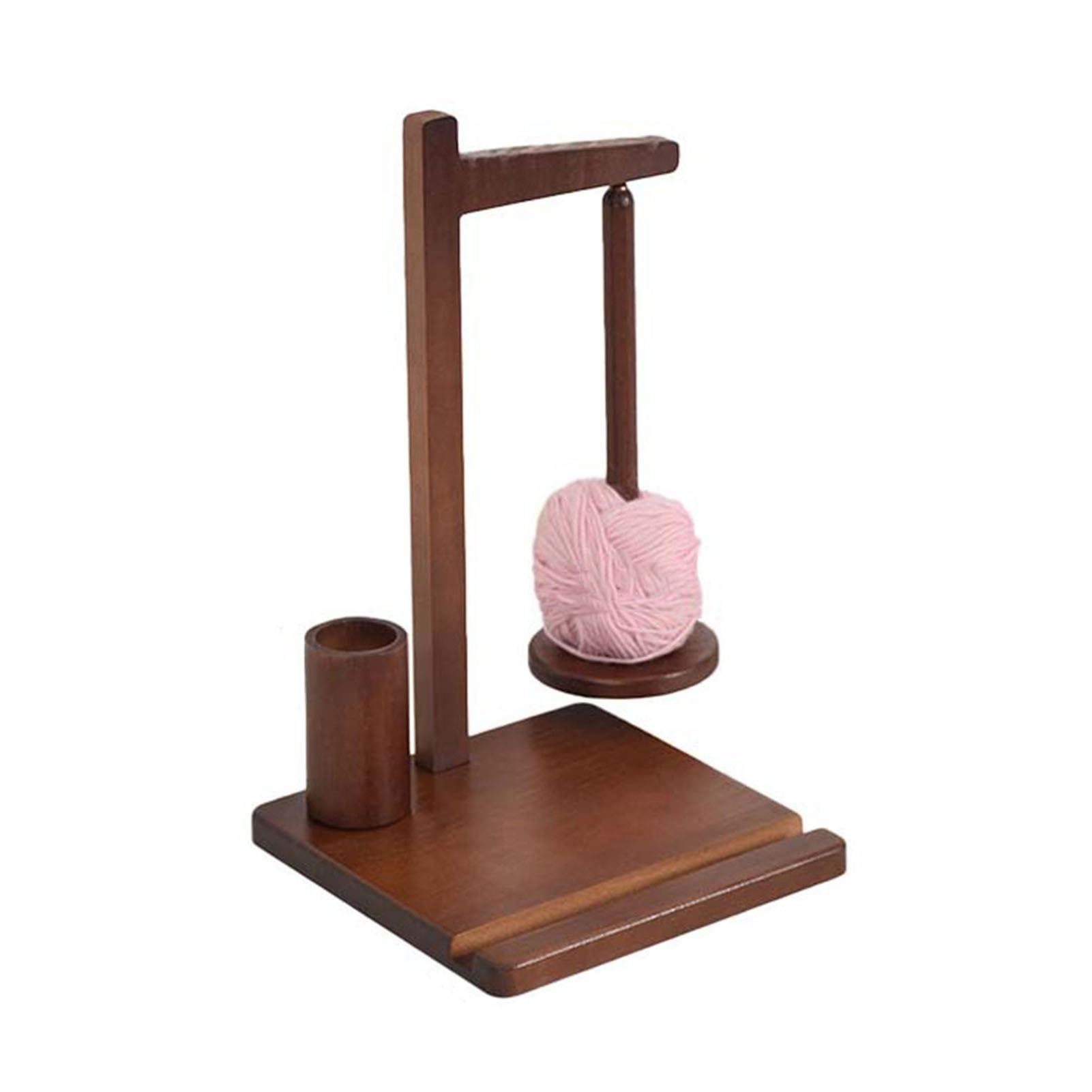 Shoreew Wooden Yarn Spool Rack with Stable Base Smooth Edge Burr Free ...
