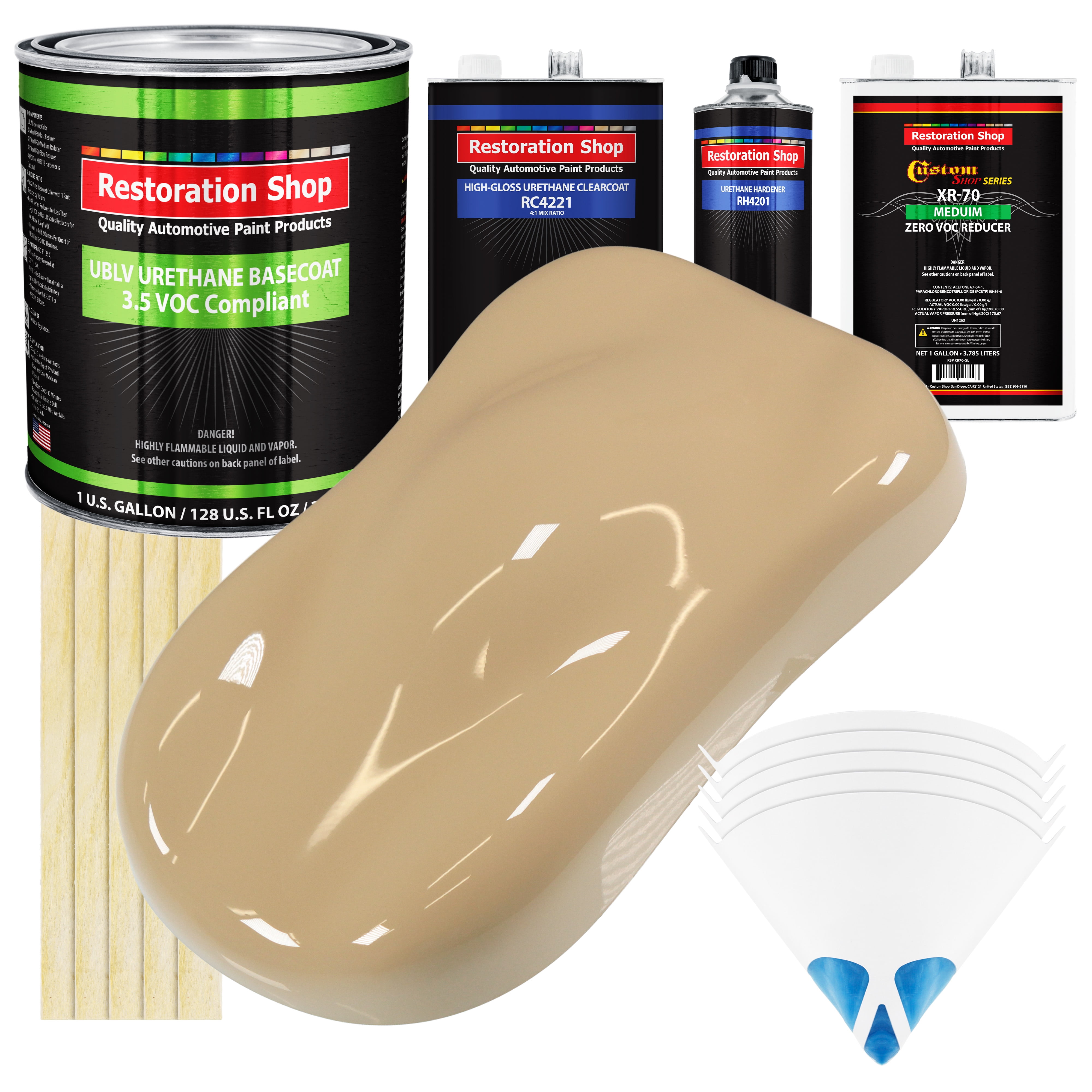 Shoreline Beige Gallon Low VOC URETHANE BASECOAT CLEARCOAT Car Auto ...