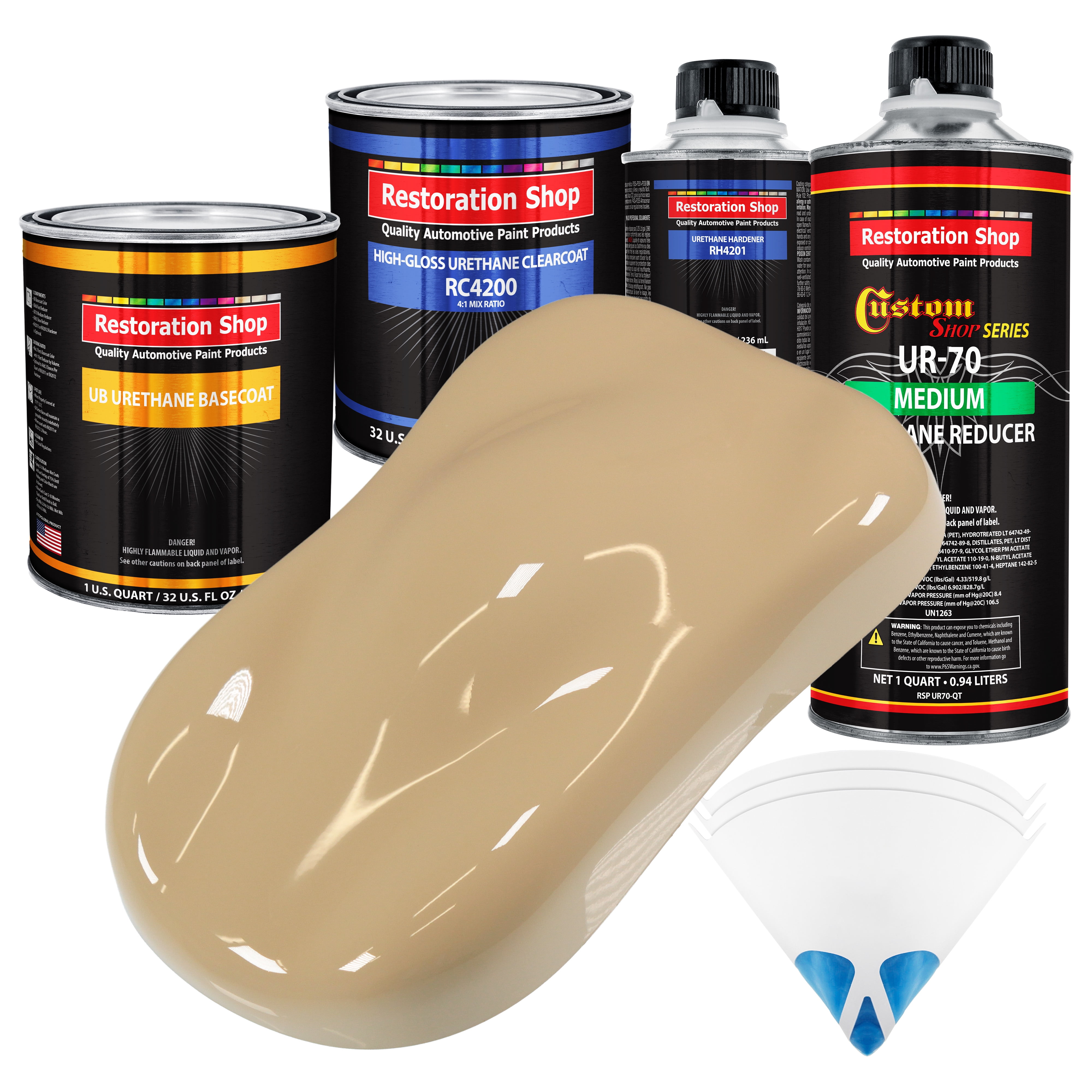 Shoreline Beige Quart URETHANE BASECOAT CLEARCOAT Car Auto Body Paint ...