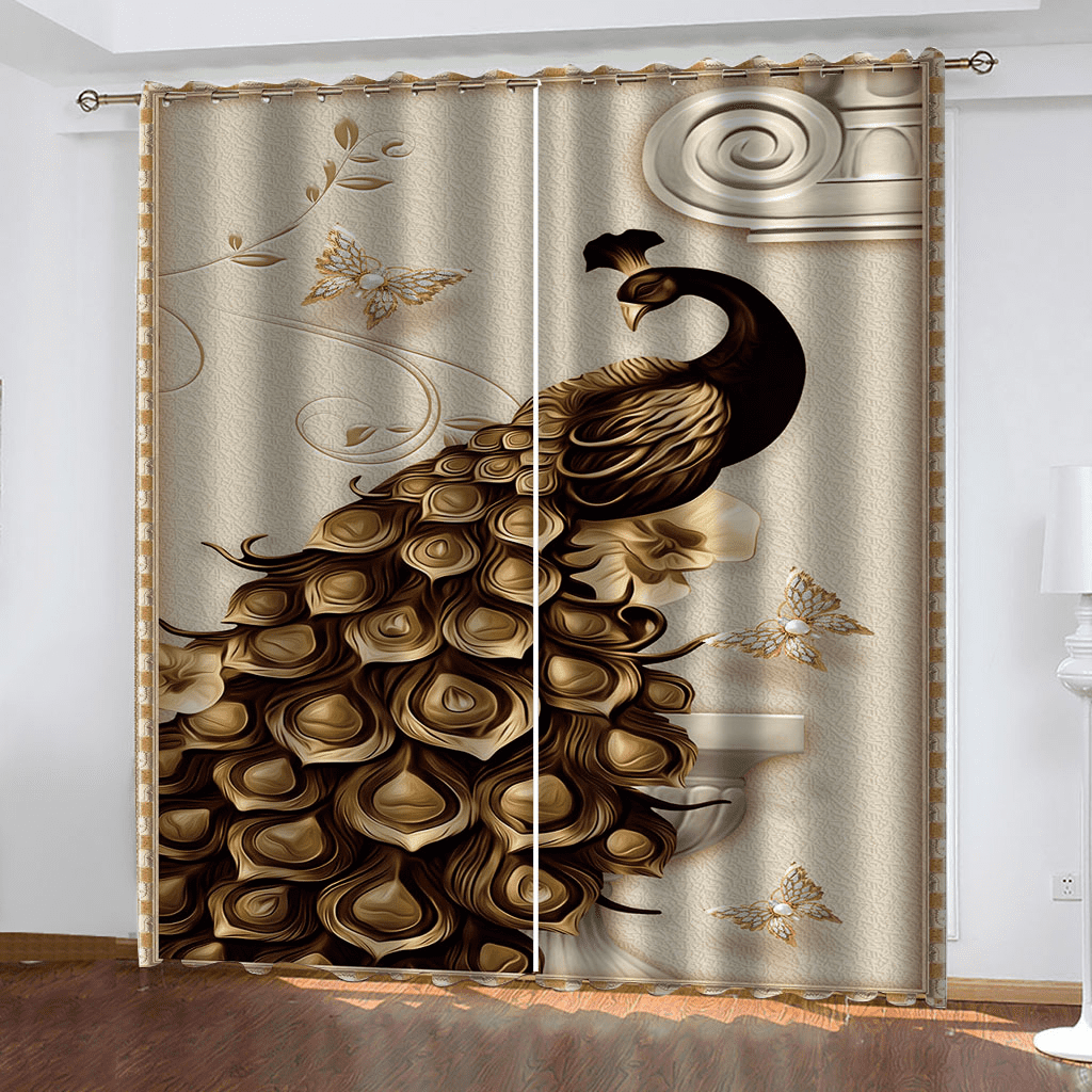 Shoreline Highway Blue Sky White Clouds Scenic Curtains 2 Panel Free ...