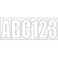 Permanent Adhesive Vinyl Letters and Numbers, 3" 160pk, Yellow ...