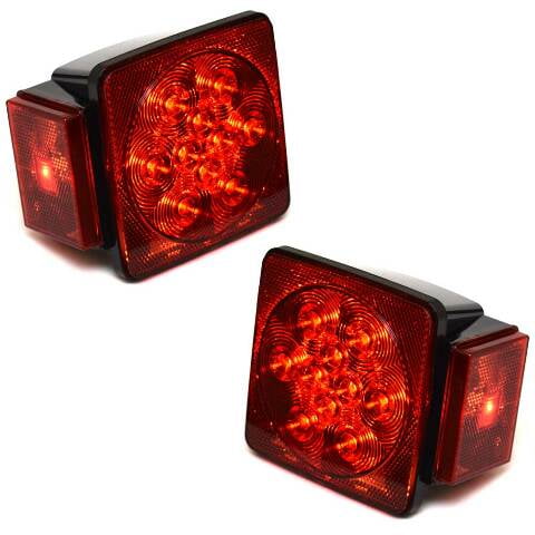 Shoreline Marine Boat LED Trailer Lights SL40140 | Red 12V (Kit ...