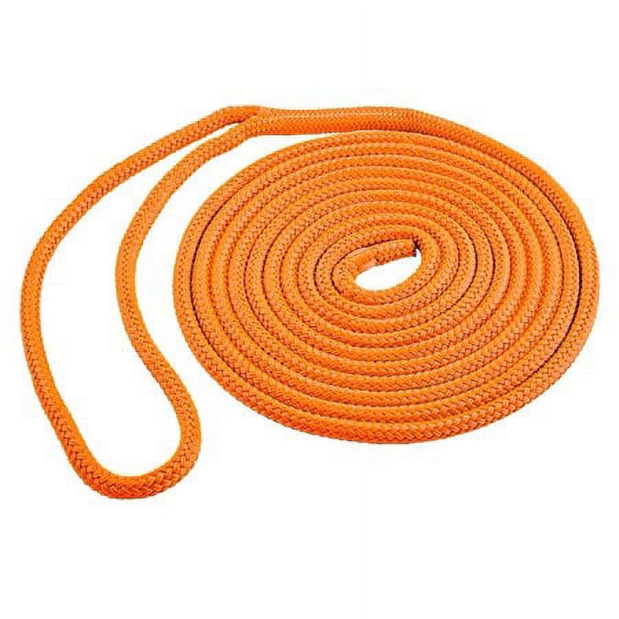 Shoreline Marine Double Braided Polyester, 3/8 in x 20 ft, Neon Orange ...