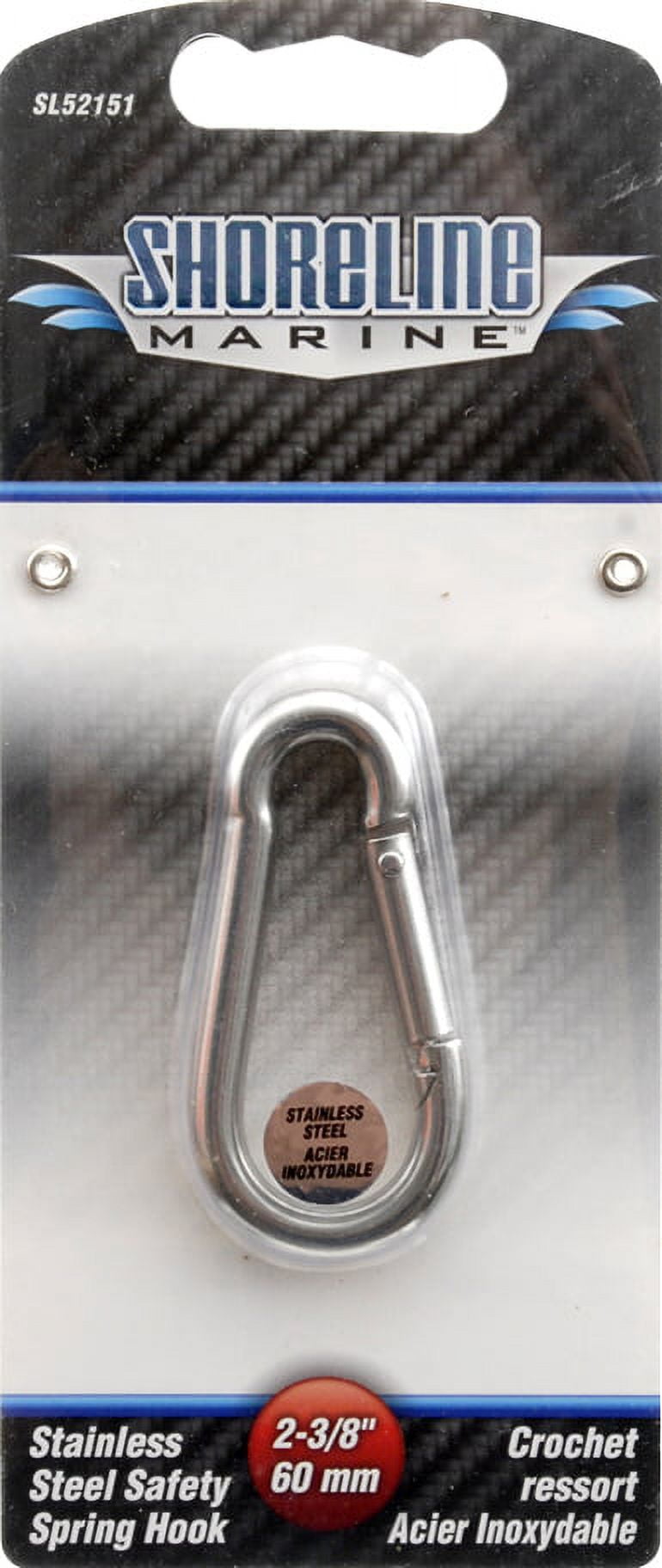 Shoreline Marine Safety Spring Hook, Stainless Steel 2-3/8" - Walmart.com