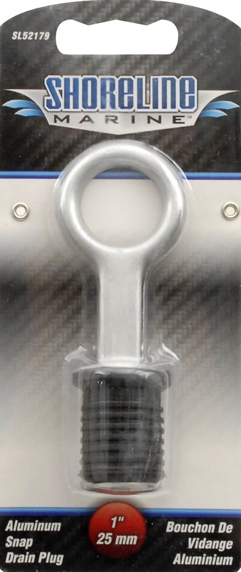 Shoreline Marine 5709-0219 1in Aluminum Boating Drain Snap Plug ...