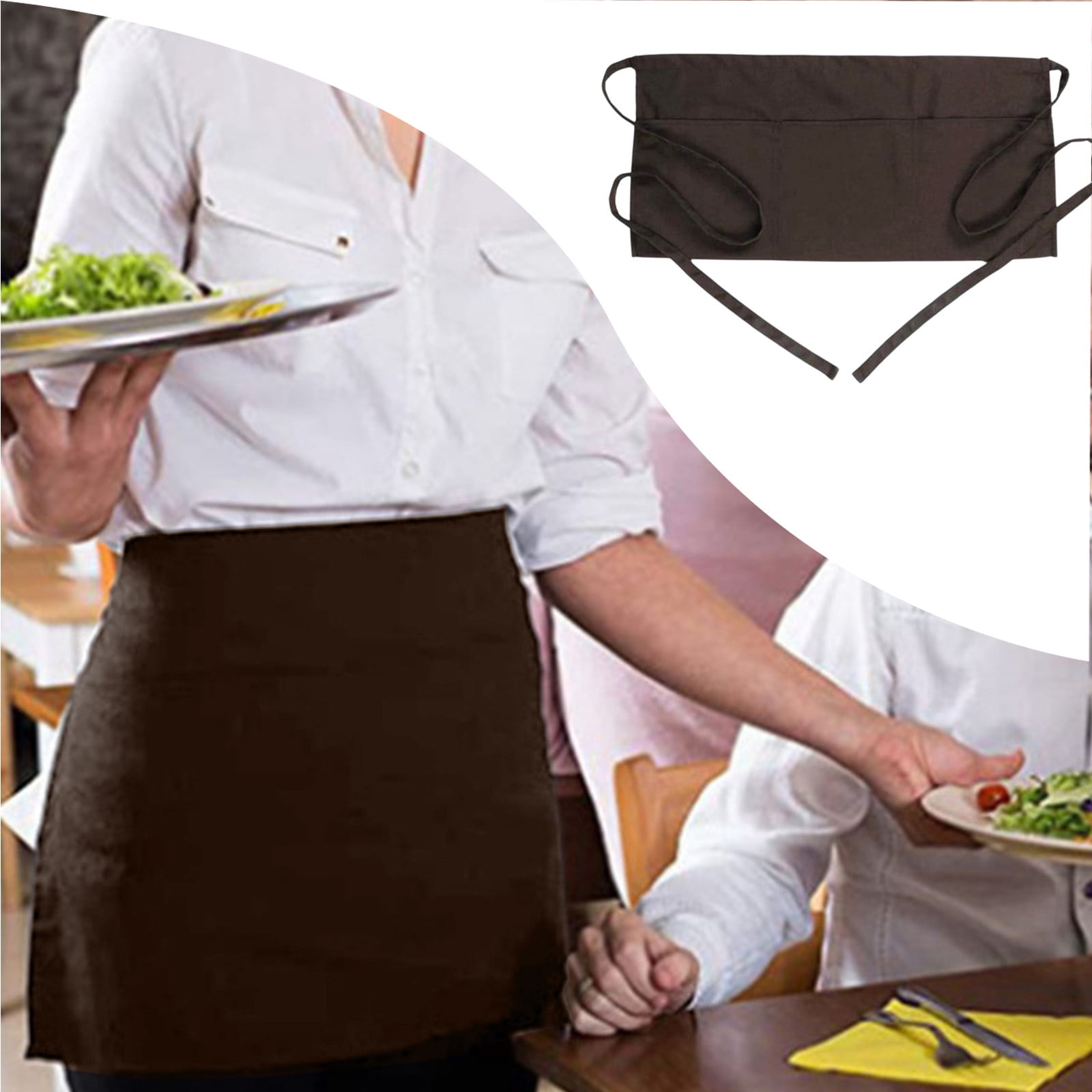 Short Apron, Barbecue Waiter, Work Clothes, Double Pocket Design, for ...