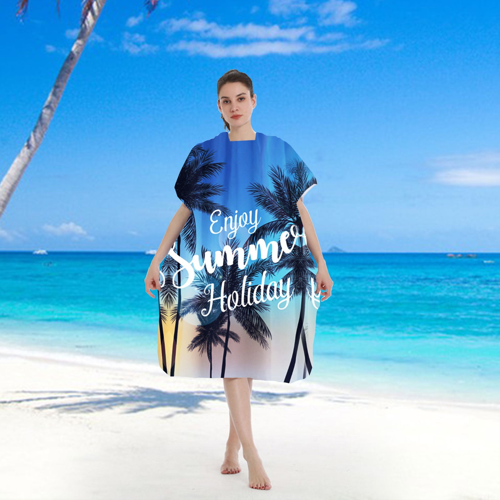 Short Bathrobes For Women Ladies Towel Lightweight Robe Green Bath ...