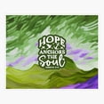 Short Bible Verses Hebrews 619 Abstract Green Mountain Painting Sticker ...