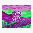 Short Bible Verses Hebrews 619 Abstract Purple Green Mountain Painting ...