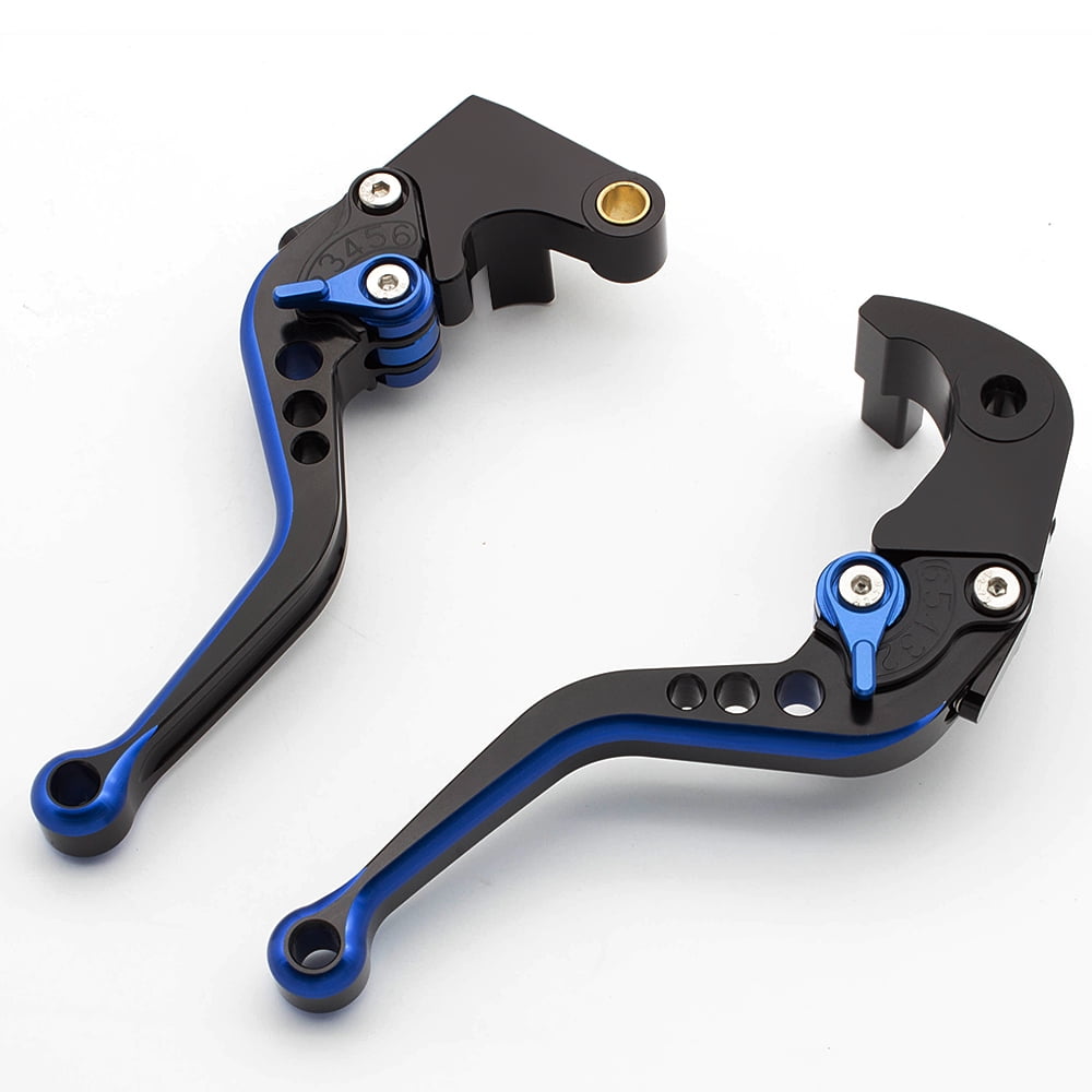 Short Billet Adjustable Motorcycle Double Colors Brake Clutch Levers ...