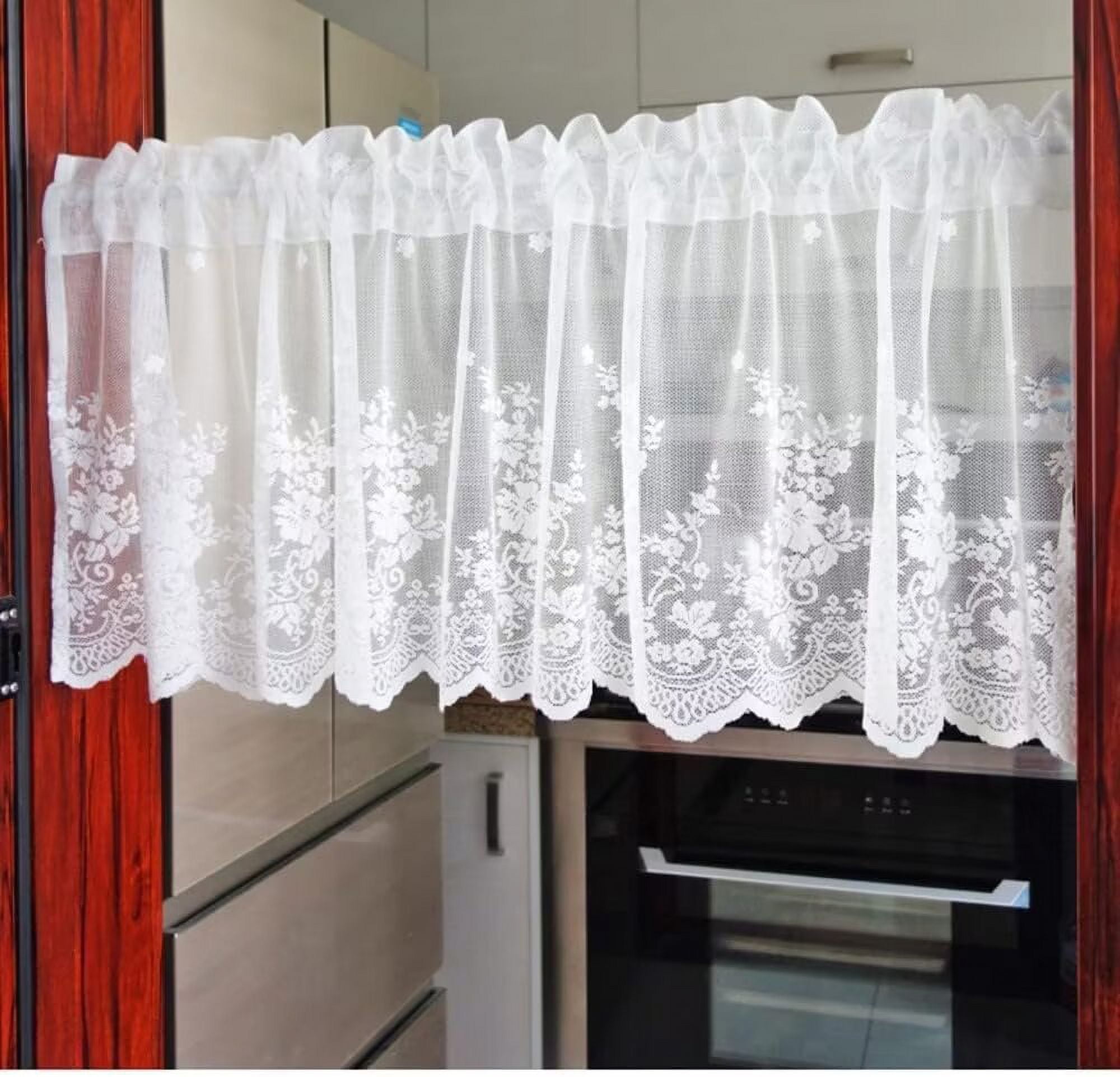Short Bistro Curtains Country Style - Semi-transparent Curtains Small ...