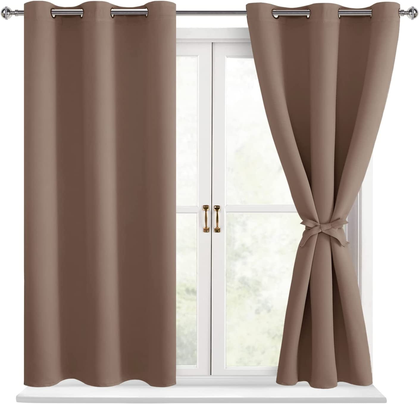 Short Blackout Curtains for Bedroom - Thermal Insulated & Light ...