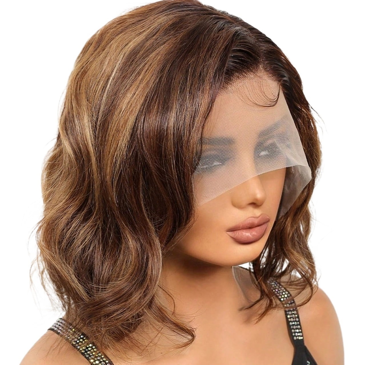 Short Body Wave Bob 13X4X1 T Part Lace Wigs Human Hair Lace Frontal ...
