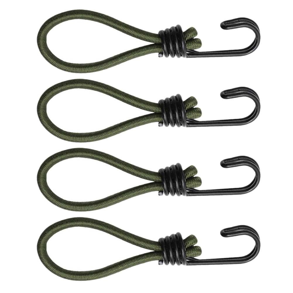 4Pcs Tent Bungee Cords Outdoor Elastic Rope Hook Camping Tent ...