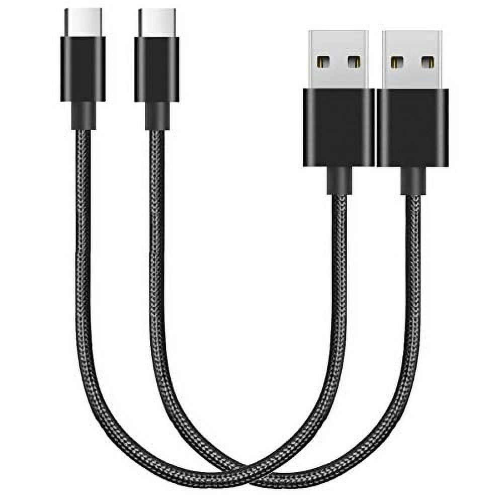 Durable Short Chargers, USB Type-C to USB A, Fast, High Speed, Nylon ...