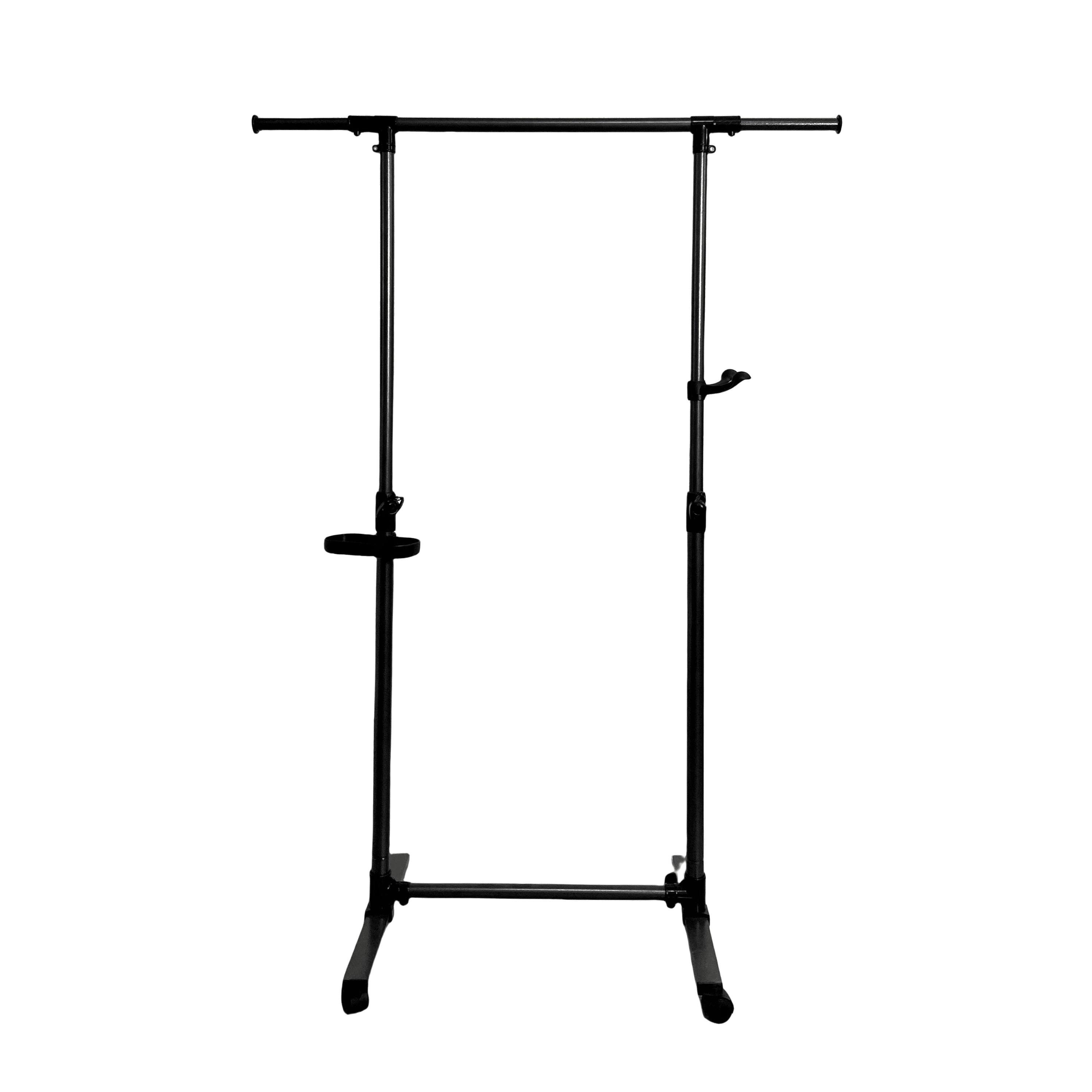Short Clothing Racks with Bottom Shelves and Wheels, Heavy Duty Rolling ...