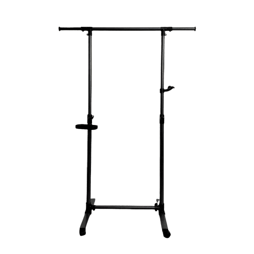 Short Clothing Racks for Hanging Clothes with Bottom Shelves and Wheels ...