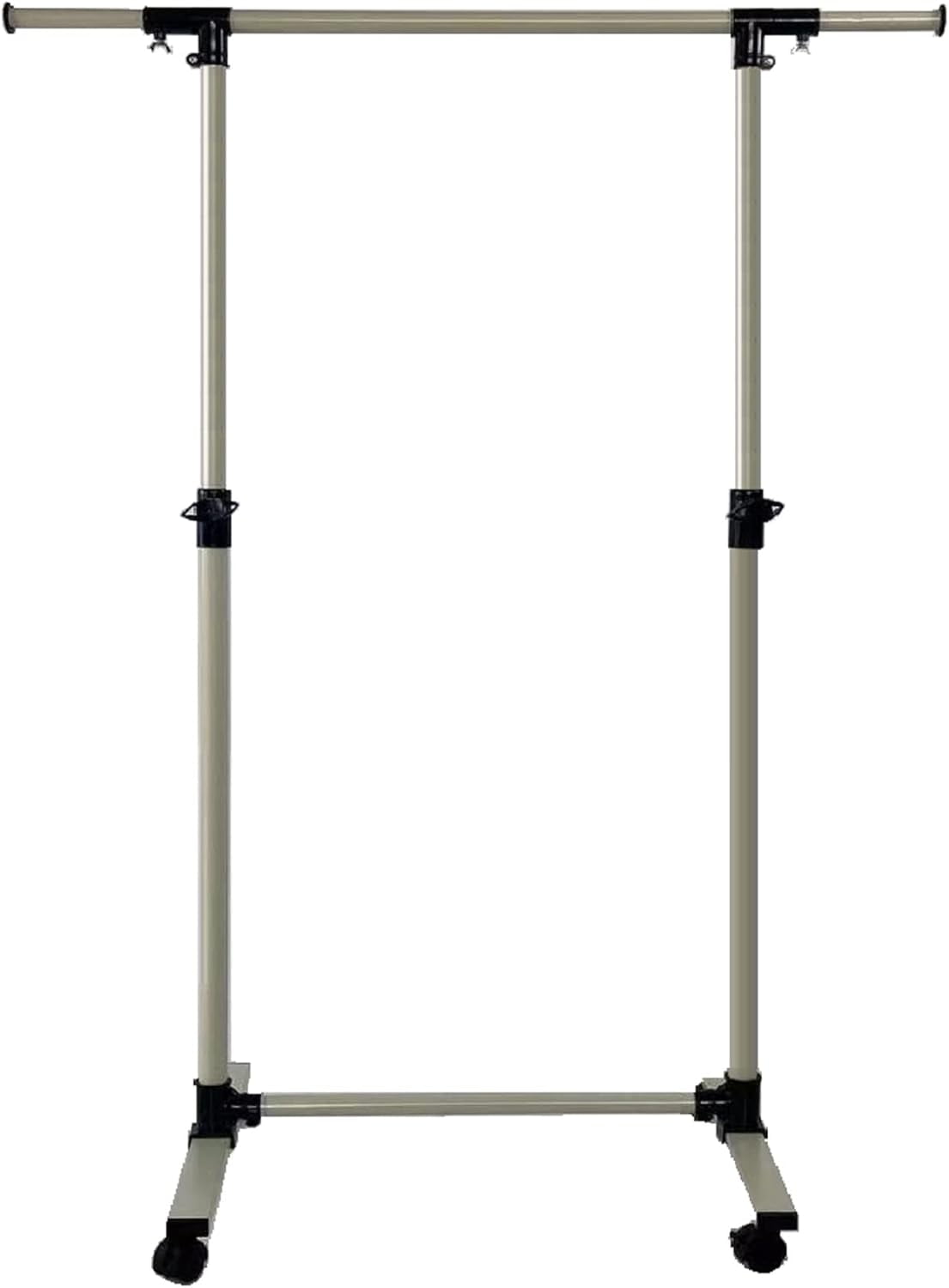 Short Clothing Racks for Hanging Clothes with Bottom Shelves and Wheels ...