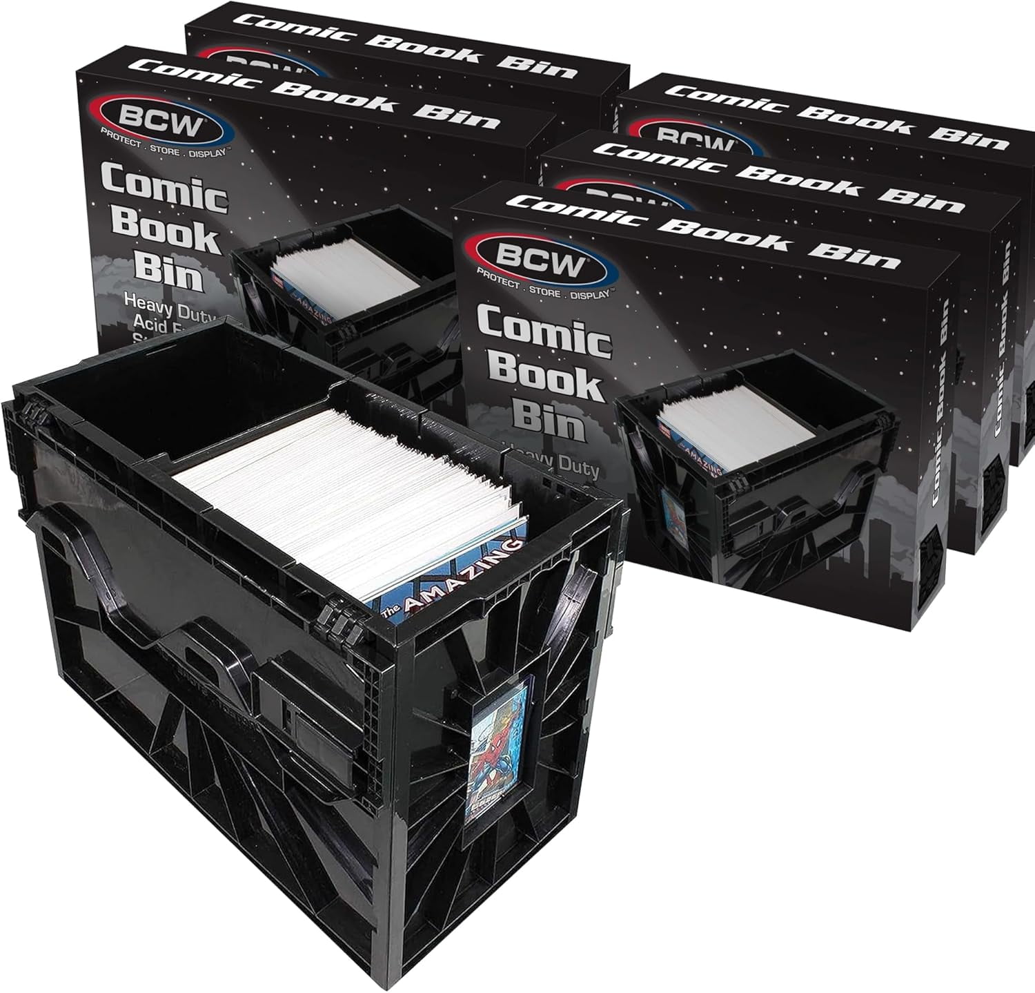Short Comic Book Bin - Holds 150 Standard Comic Books | Acid-Free Comic ...