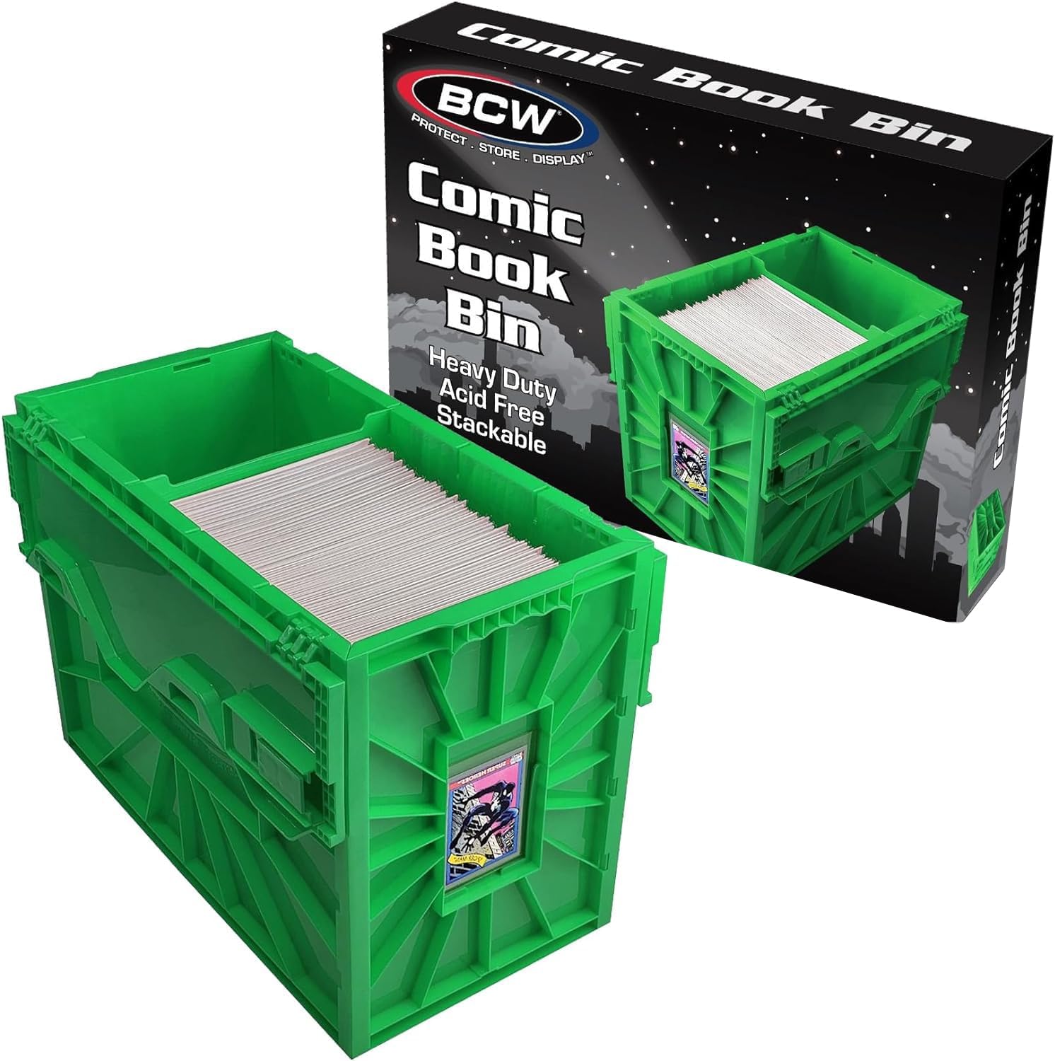 Short Comic Book Bin - Holds 150 Standard Comic Books | Acid-Free Comic ...