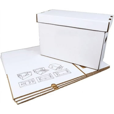 BCW High-Quality Short Comic Book Storage Box - White Corrugated ...