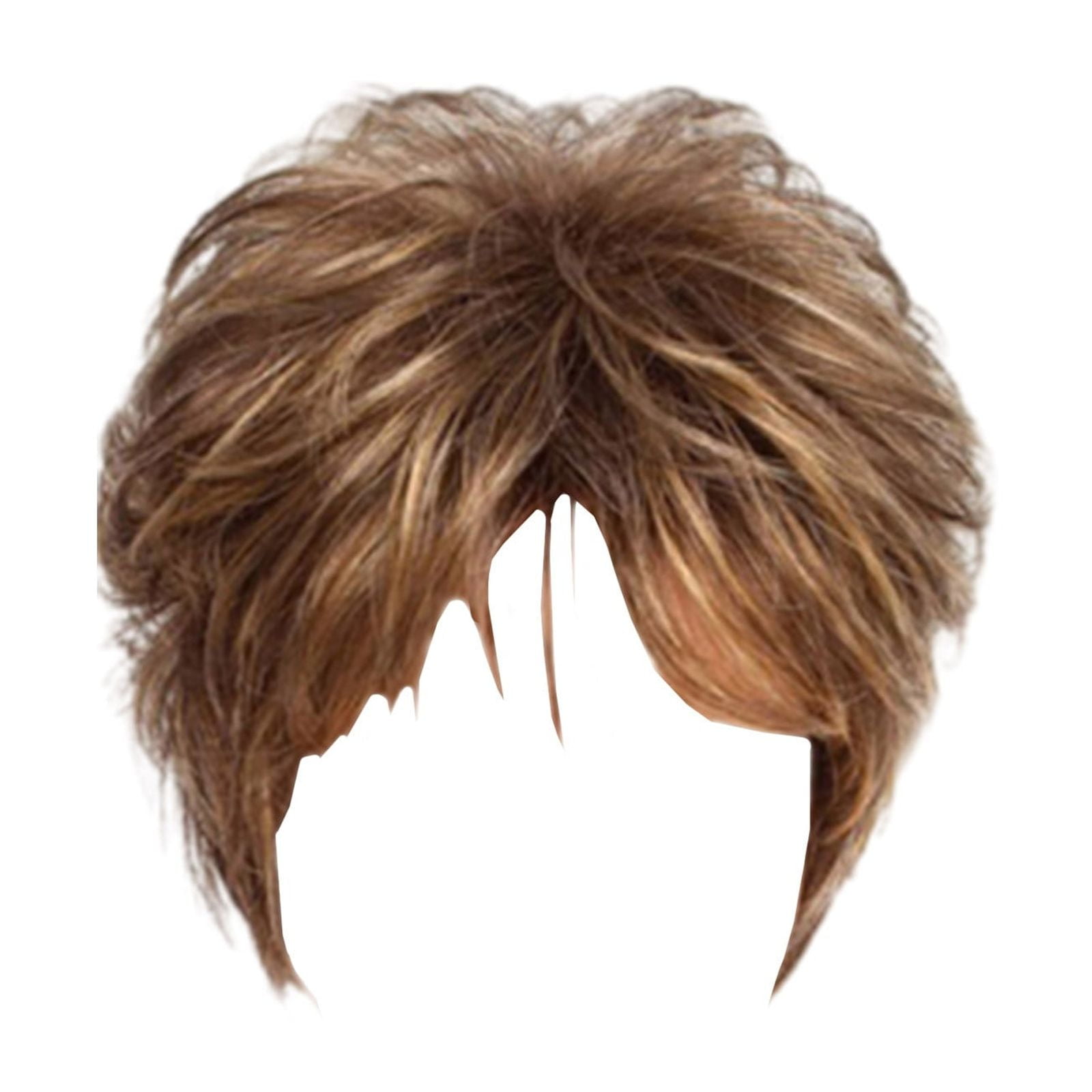 Short Curly Color Gradient Wig | Fashion Synthetic Haircut | Stylish ...