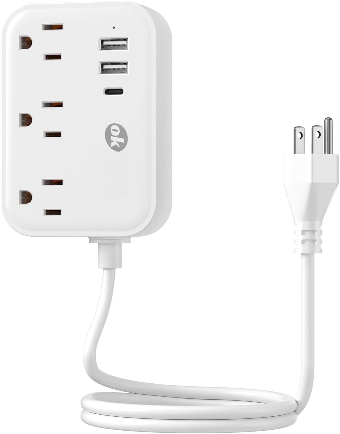 Short Extension Cord 2 Foot - Small Surge Protector Appliance Power ...